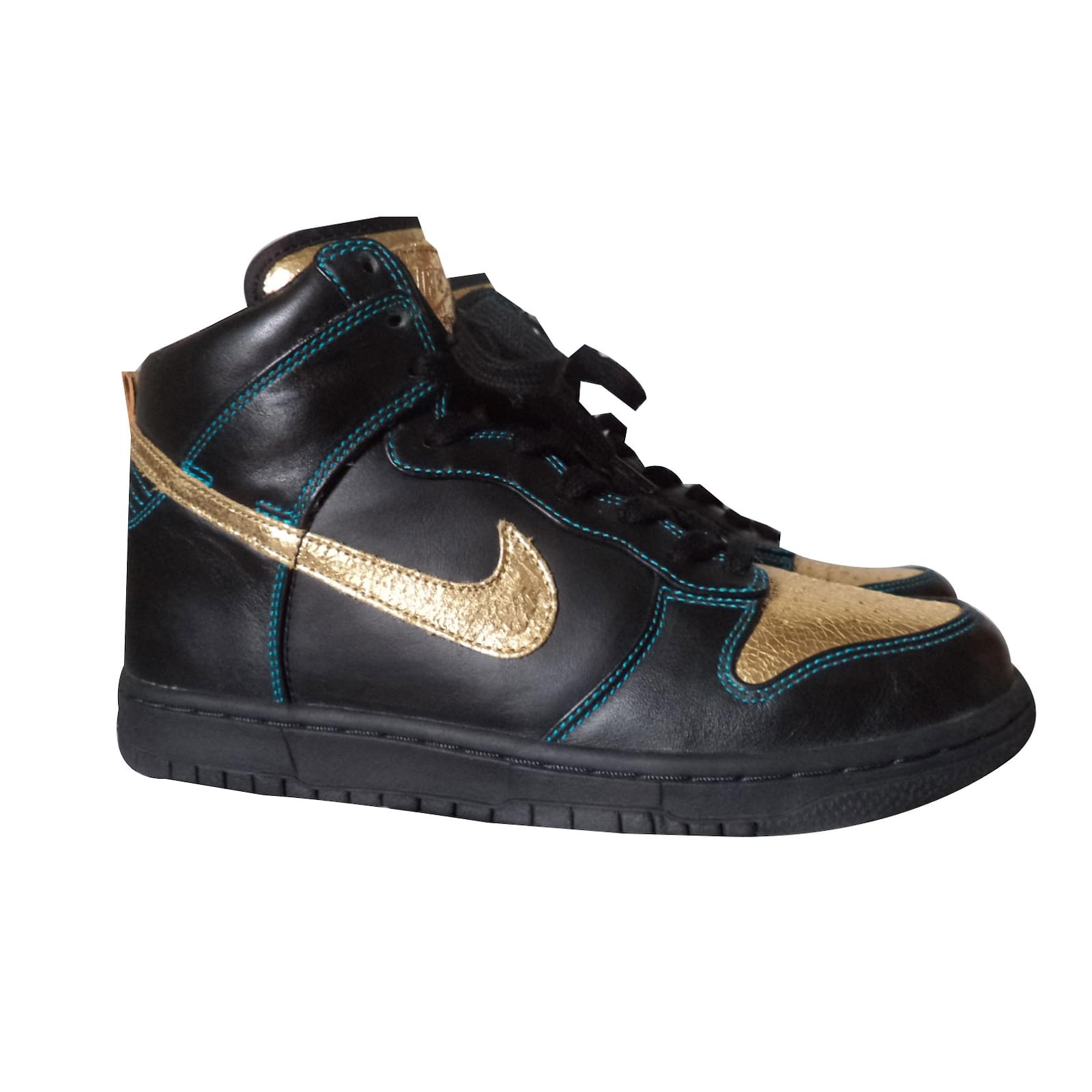 Nike Add sneaker Black Leather ref.89111 - Joli Closet
