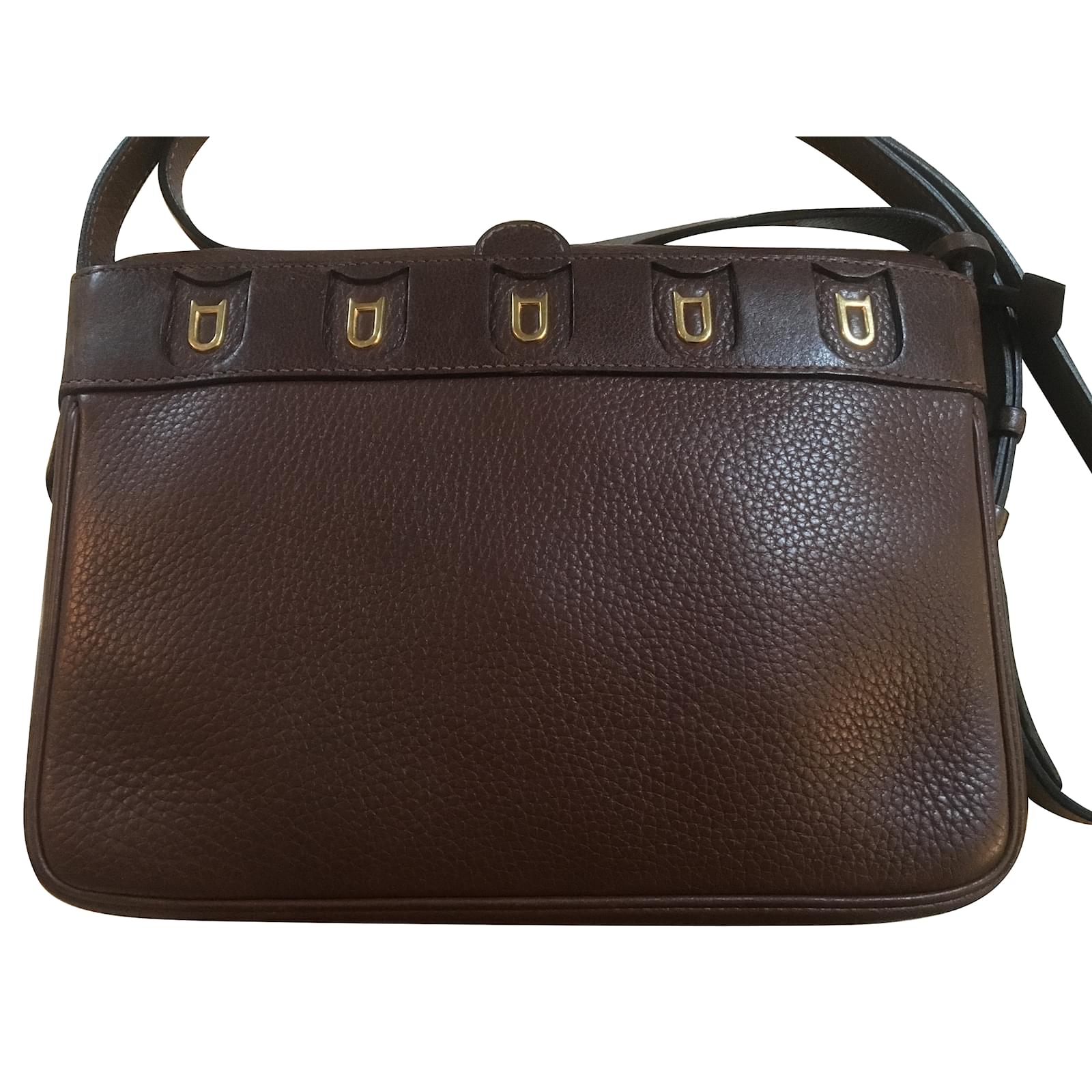 Delvaux Sacs à main Cuir Marron ref.89745 - Joli Closet