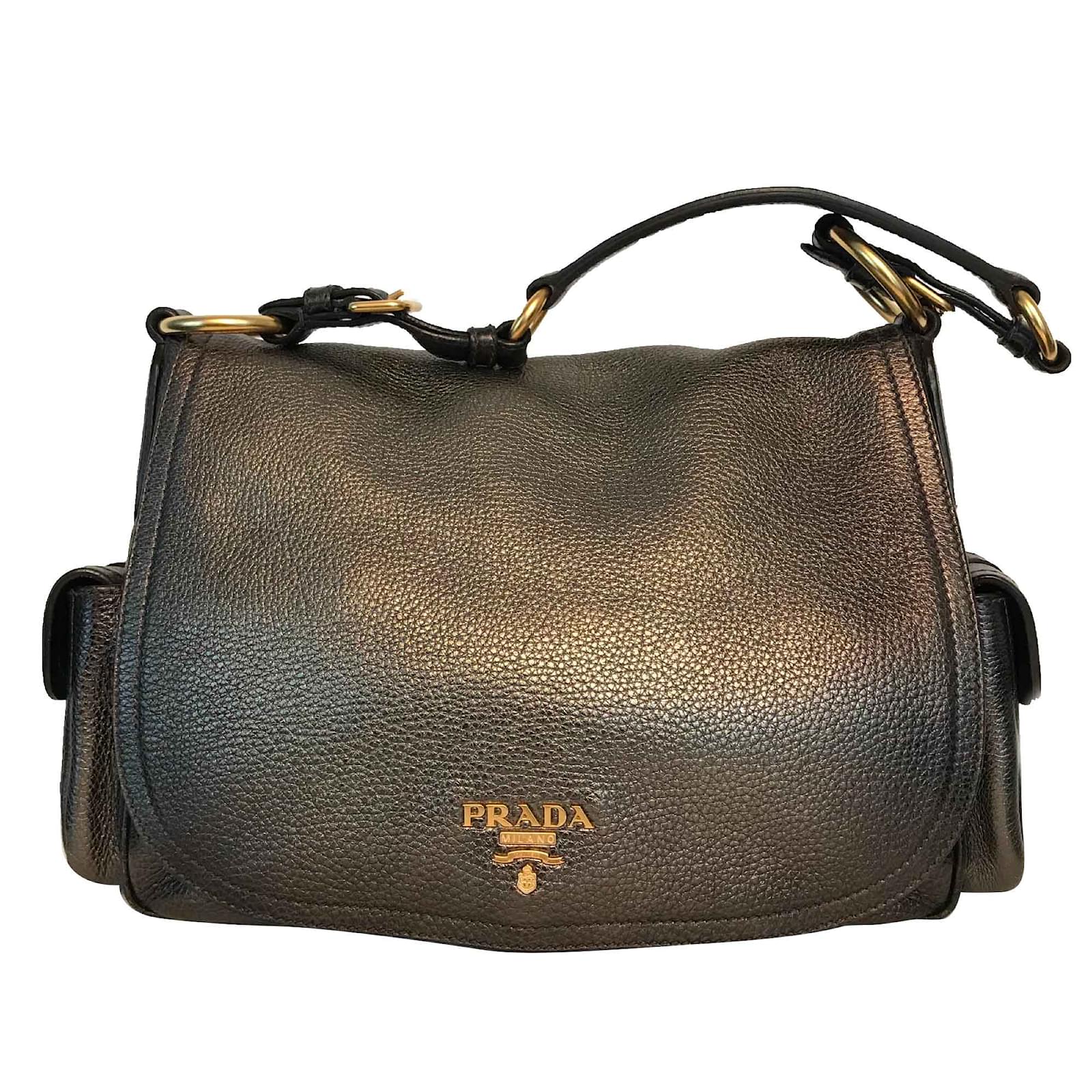 Prada Sacs à main Cuir Métallisé ref.109171 - Joli Closet