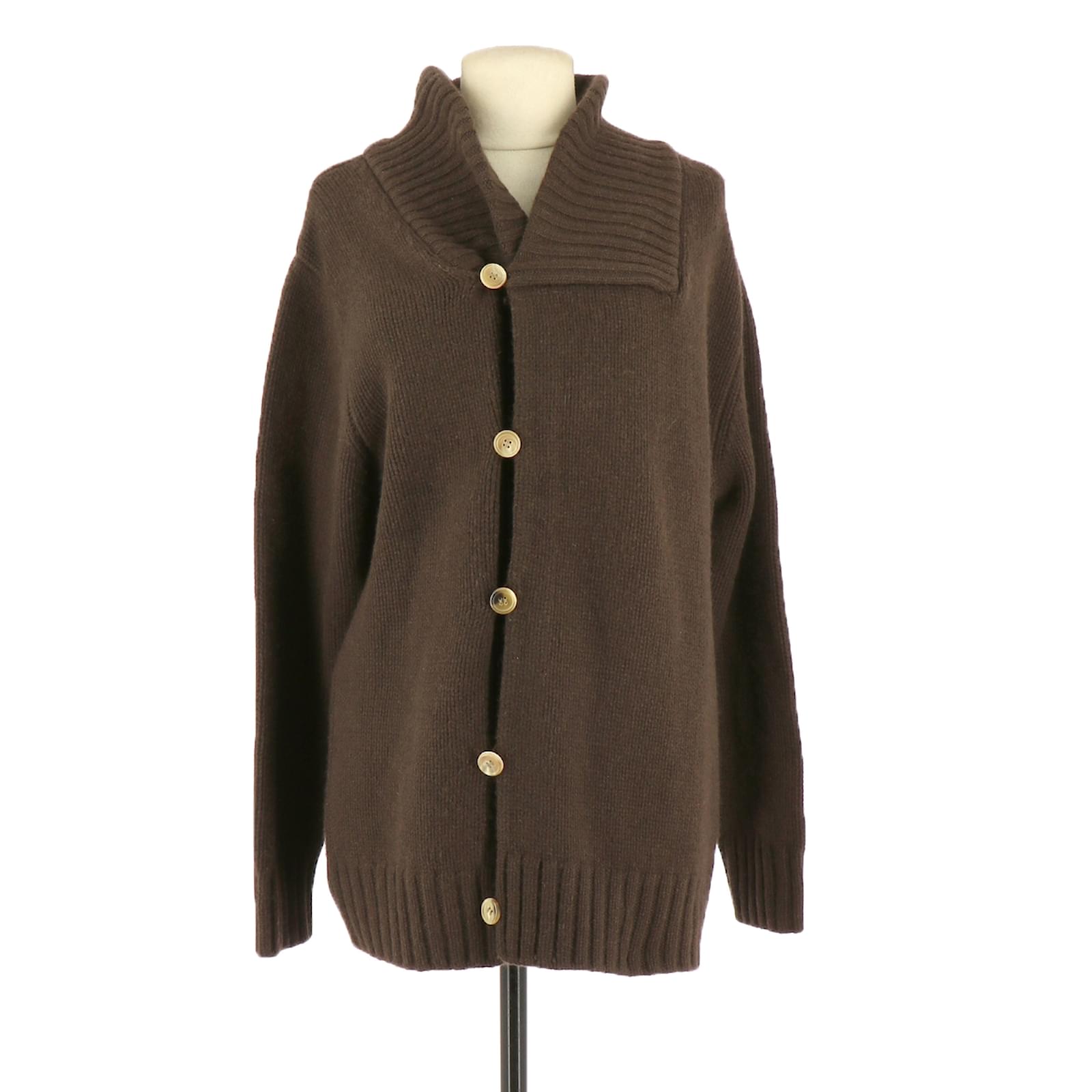 Eric Bompard Vest Brown Cashmere ref.109485 - Joli Closet