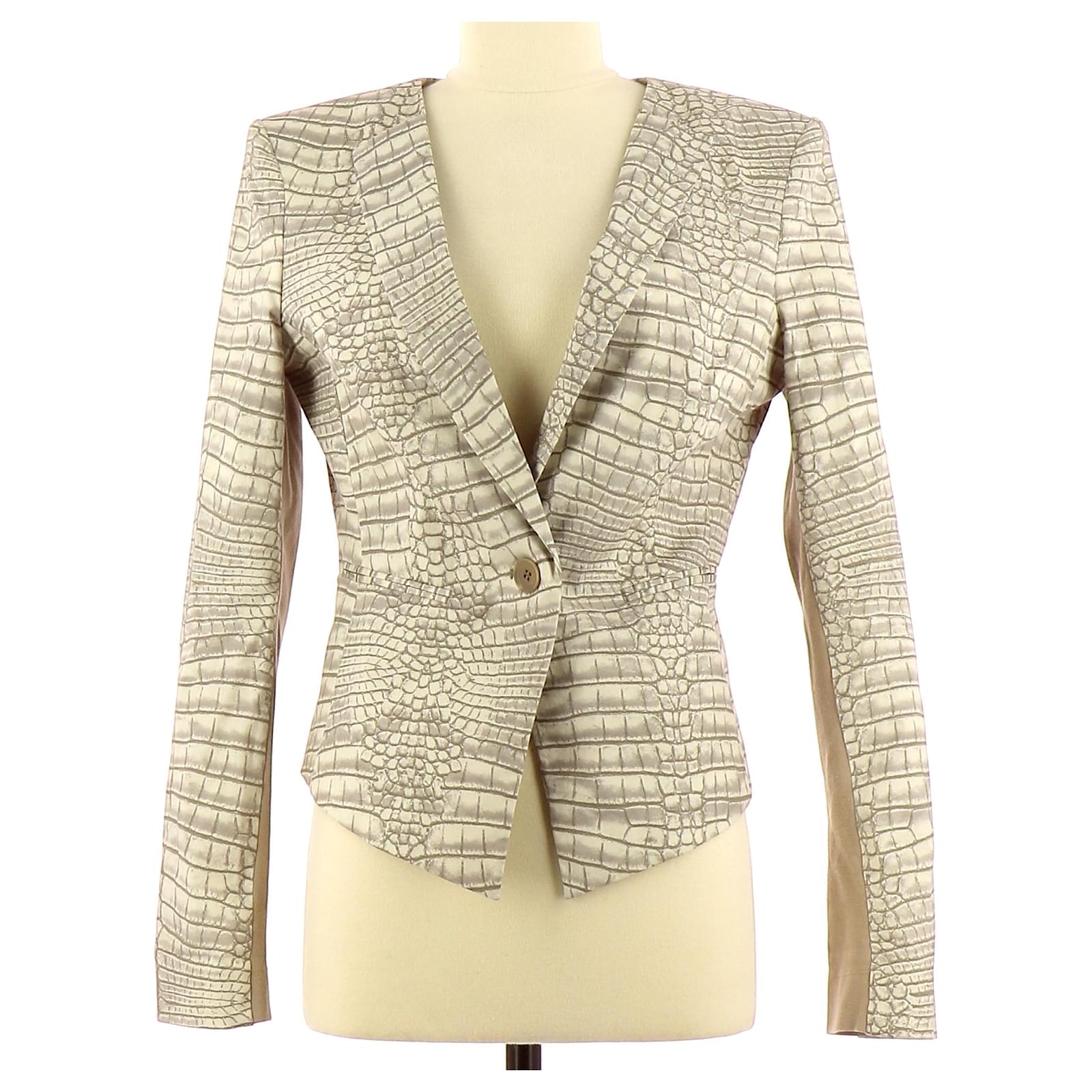 Bcbg Max Azria Vest / Blazer Beige Cotton ref.112547 - Joli Closet