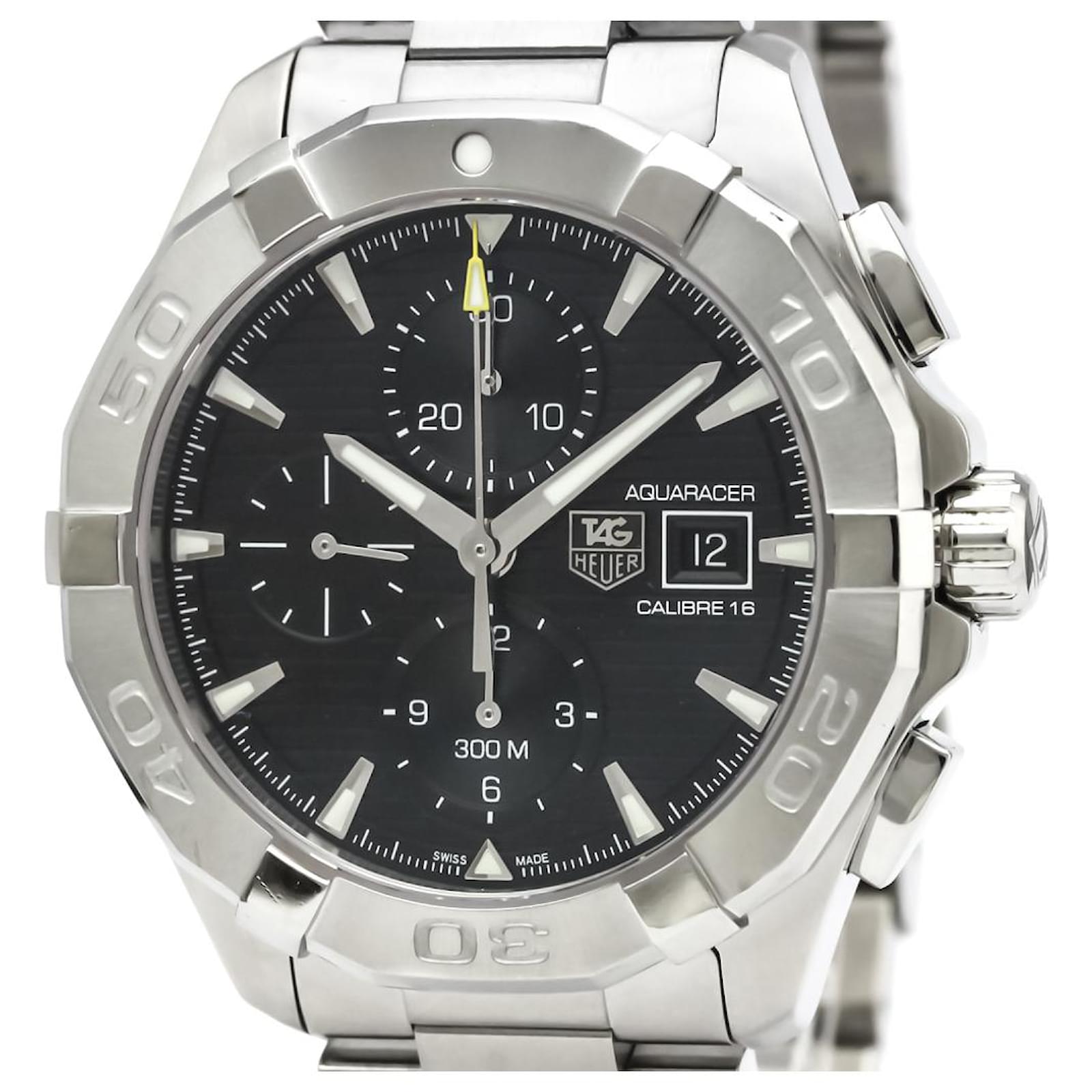 Montre automatique Tag Heuer en acier inoxydable, Aquaracer, argent ...