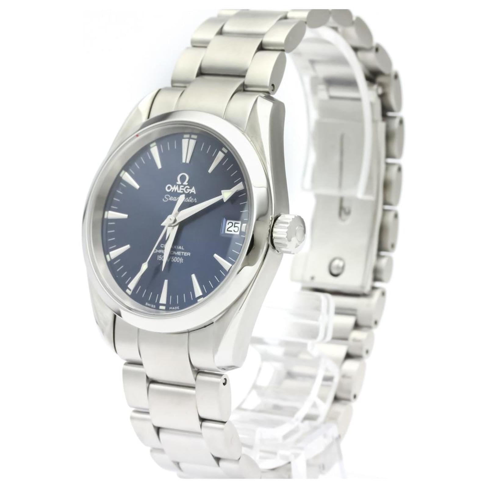 Omega Silver Acier inoxydable Auqa Terra Co-Axial Automatique 2504.80 ...