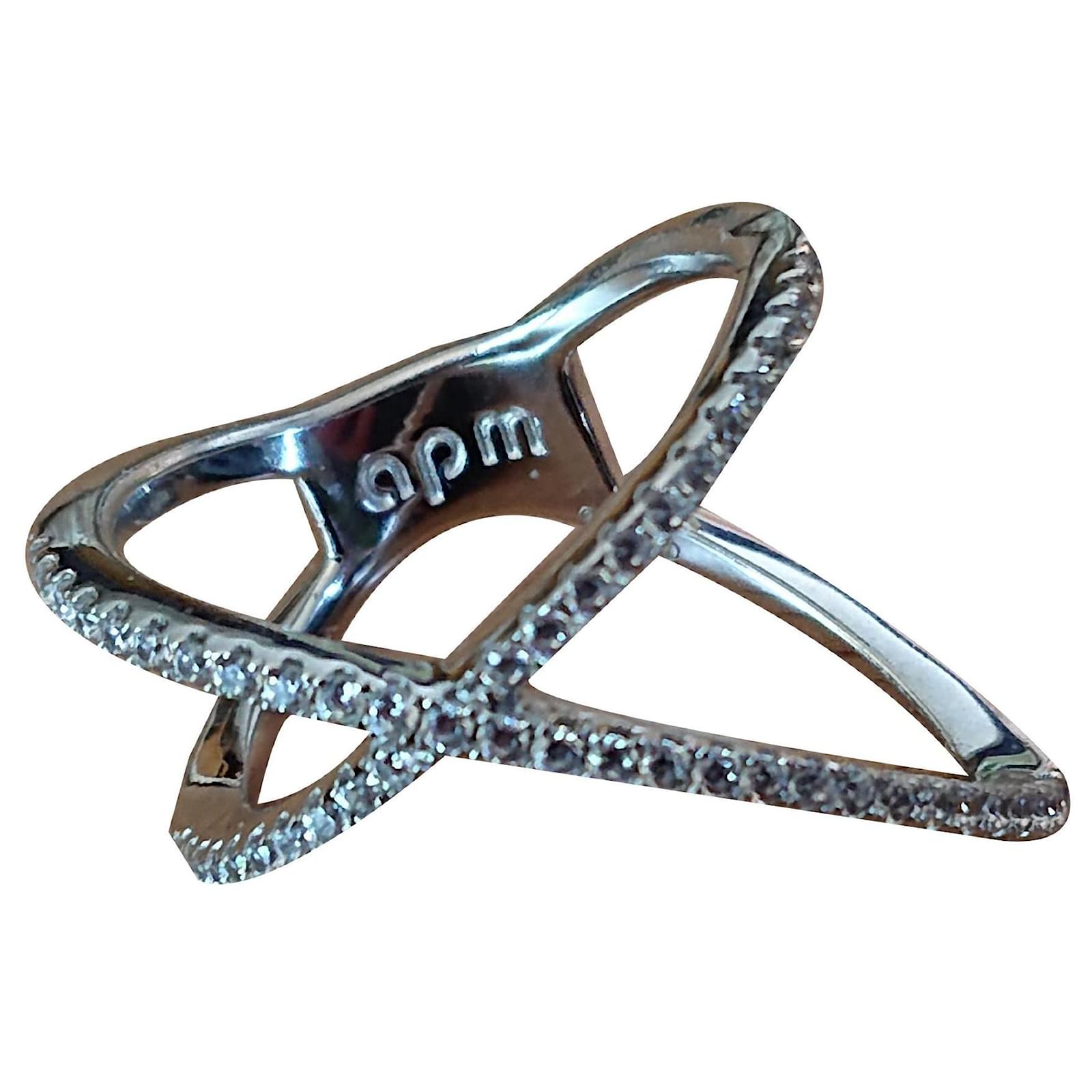 APM Monaco Rings Silvery Silver ref.138739 - Joli Closet