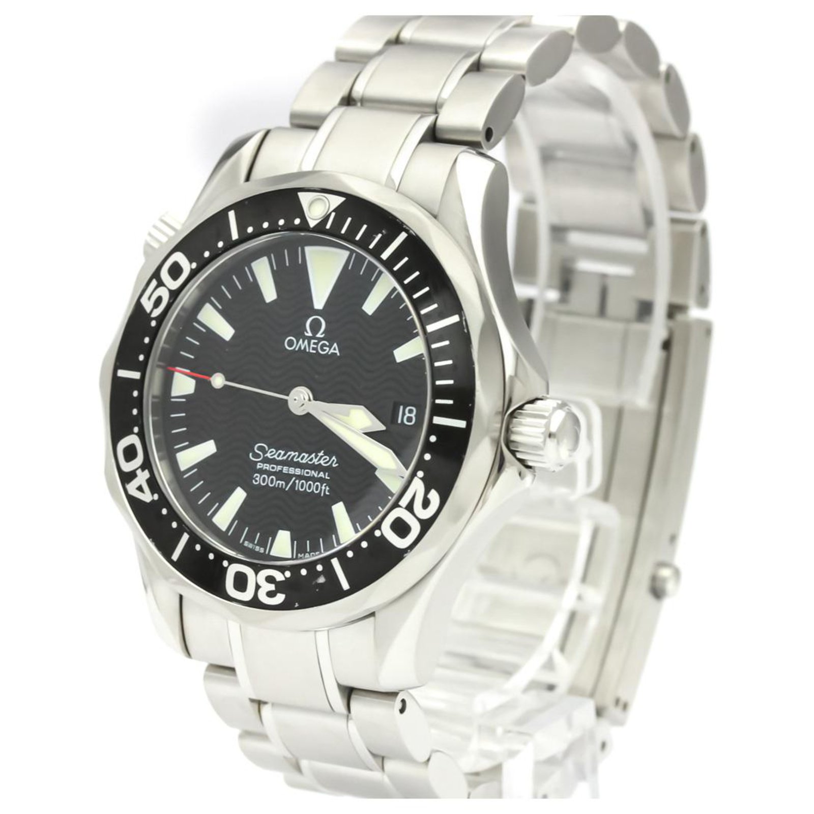 Acier inoxydable Omega Seamaster Quartz en acier inoxydable 2262.50 ...