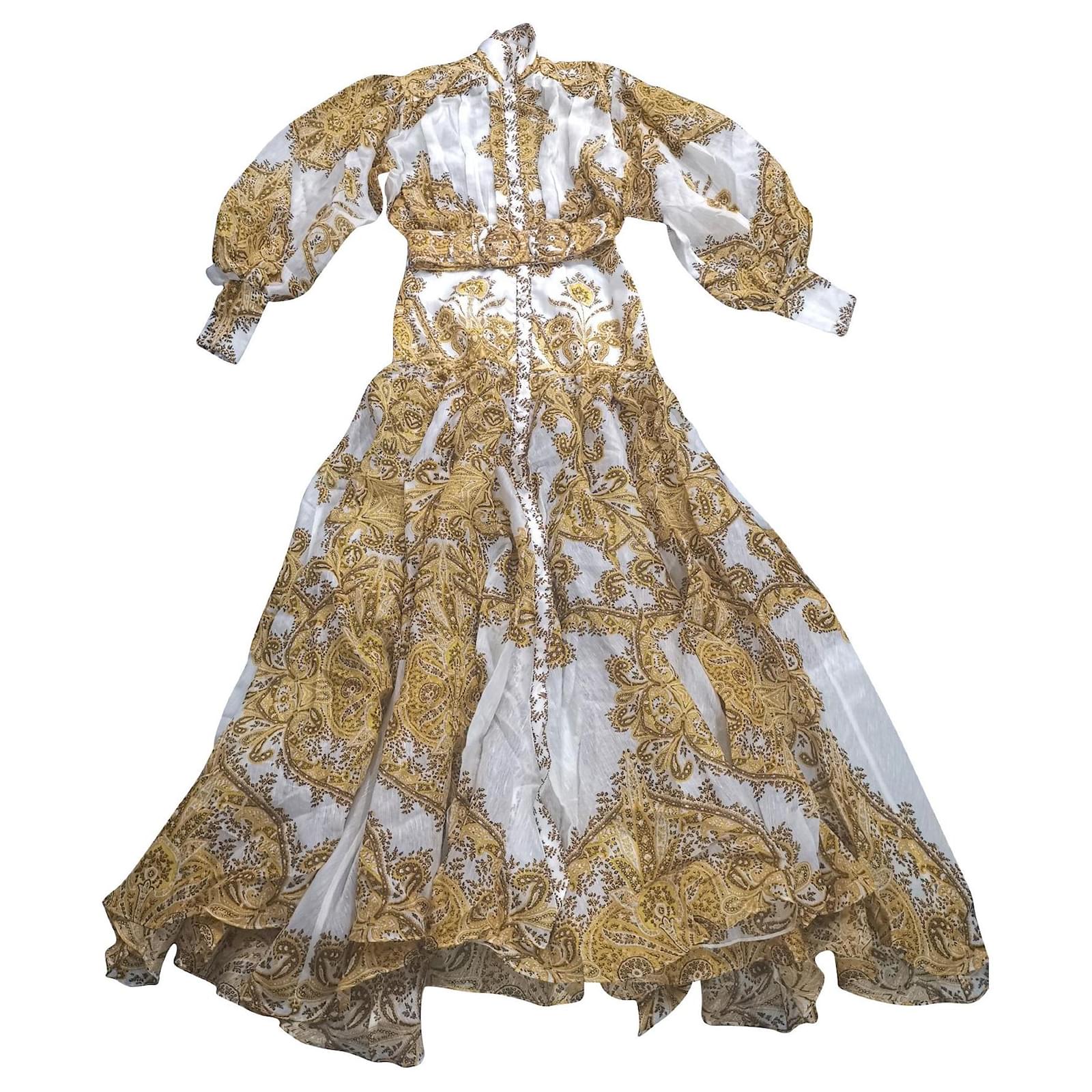 Zimmermann zippy billow dress sz 0 Soie Lin ref.140534 - Joli Closet