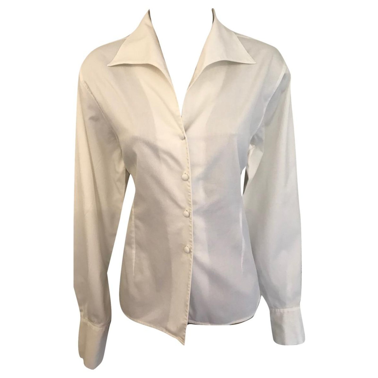 Anne Fontaine Tops White Cotton ref.141378 - Joli Closet Anne Fontaine Tops White Cotton ref.141378 - Joli Closet