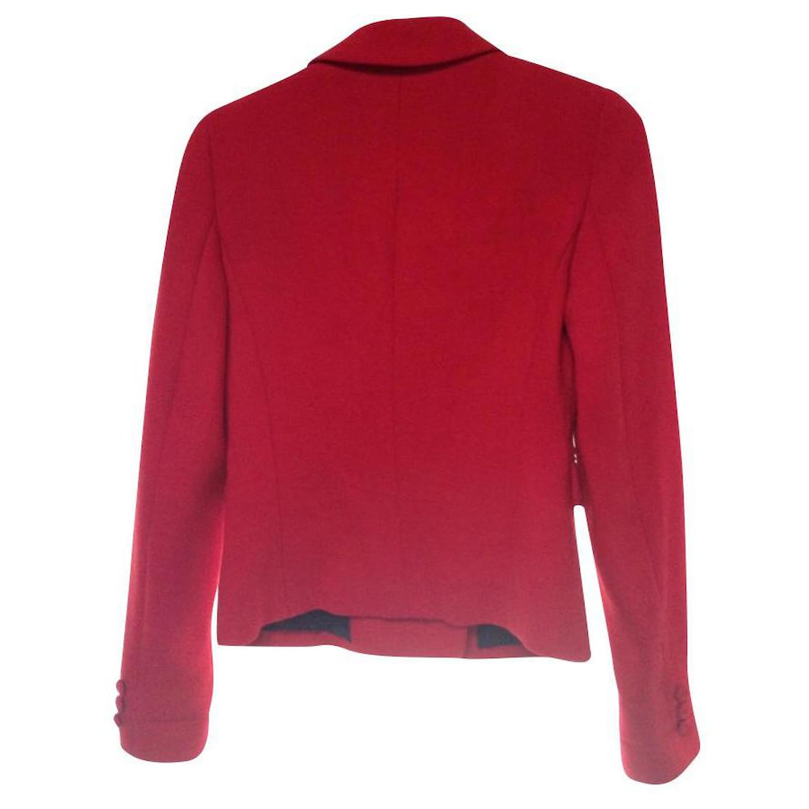 Joseph Jackets Red Wool ref.142492 - Joli Closet