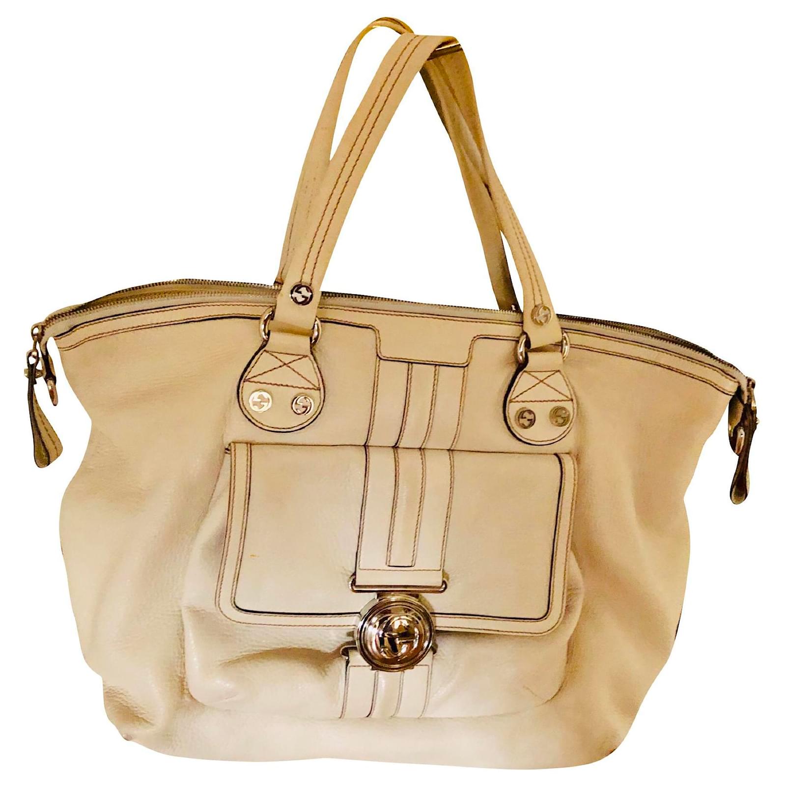 gucci Eggshell Leather ref.145528 - Joli Closet