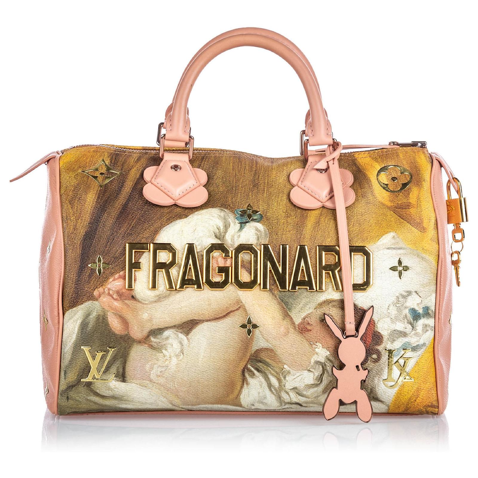 Louis Vuitton Brown Masters Speedy 30 Jeff Koons Marrone Rosa Beige ...