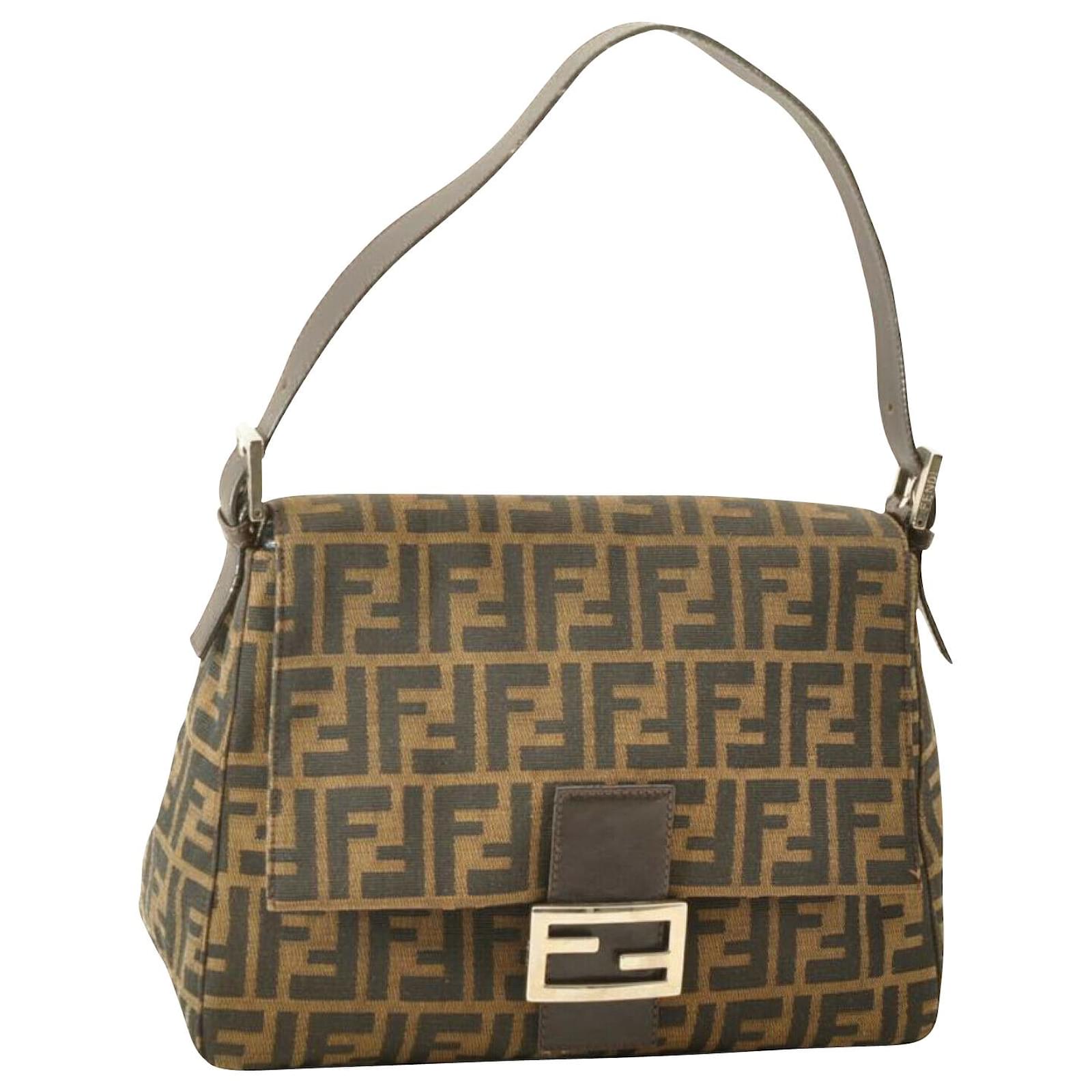 Fendi Sac à bandoulière Toile Marron ref.158008 - Joli Closet