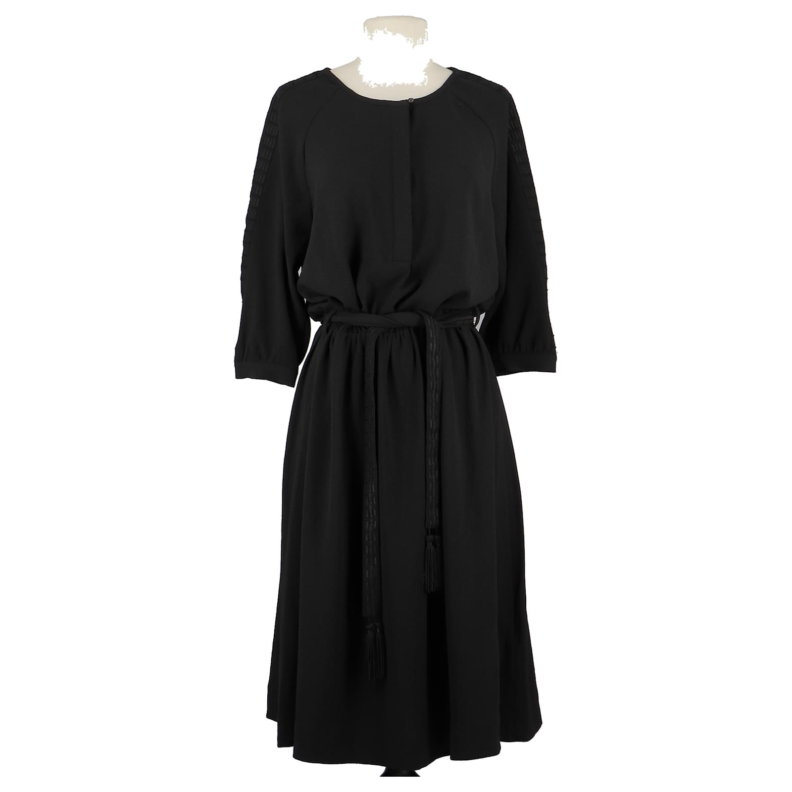 Sessun Robe Polyester Noir ref.158384 - Joli Closet