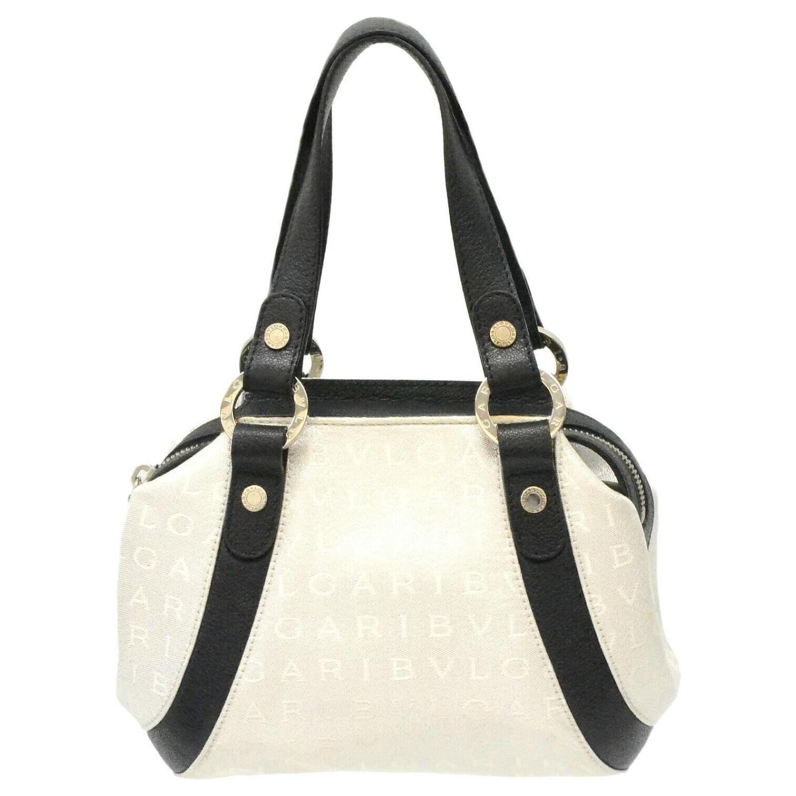 Sac à main Bulgari Toile Écru ref.162606 - Joli Closet