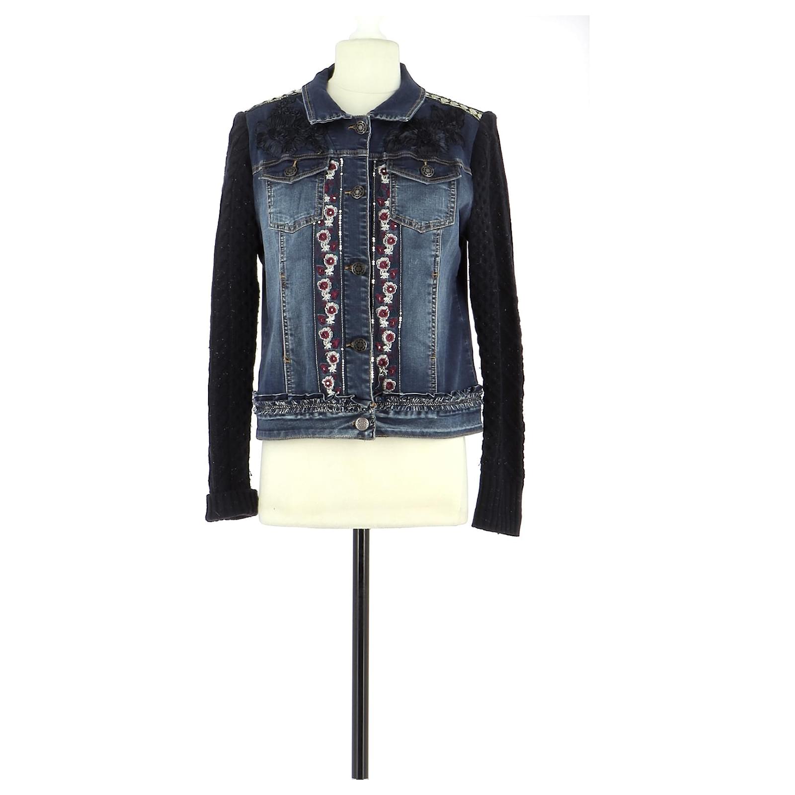 Desigual Jacket Navy blue Denim ref.163241 - Joli Closet
