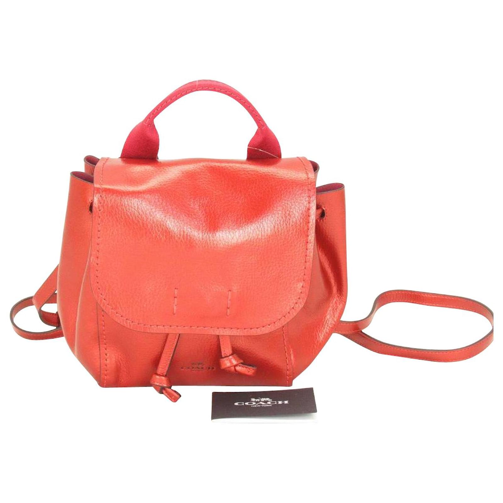 Coach Sac à dos pour entraîneur Cuir Rouge ref.163724 - Joli Closet