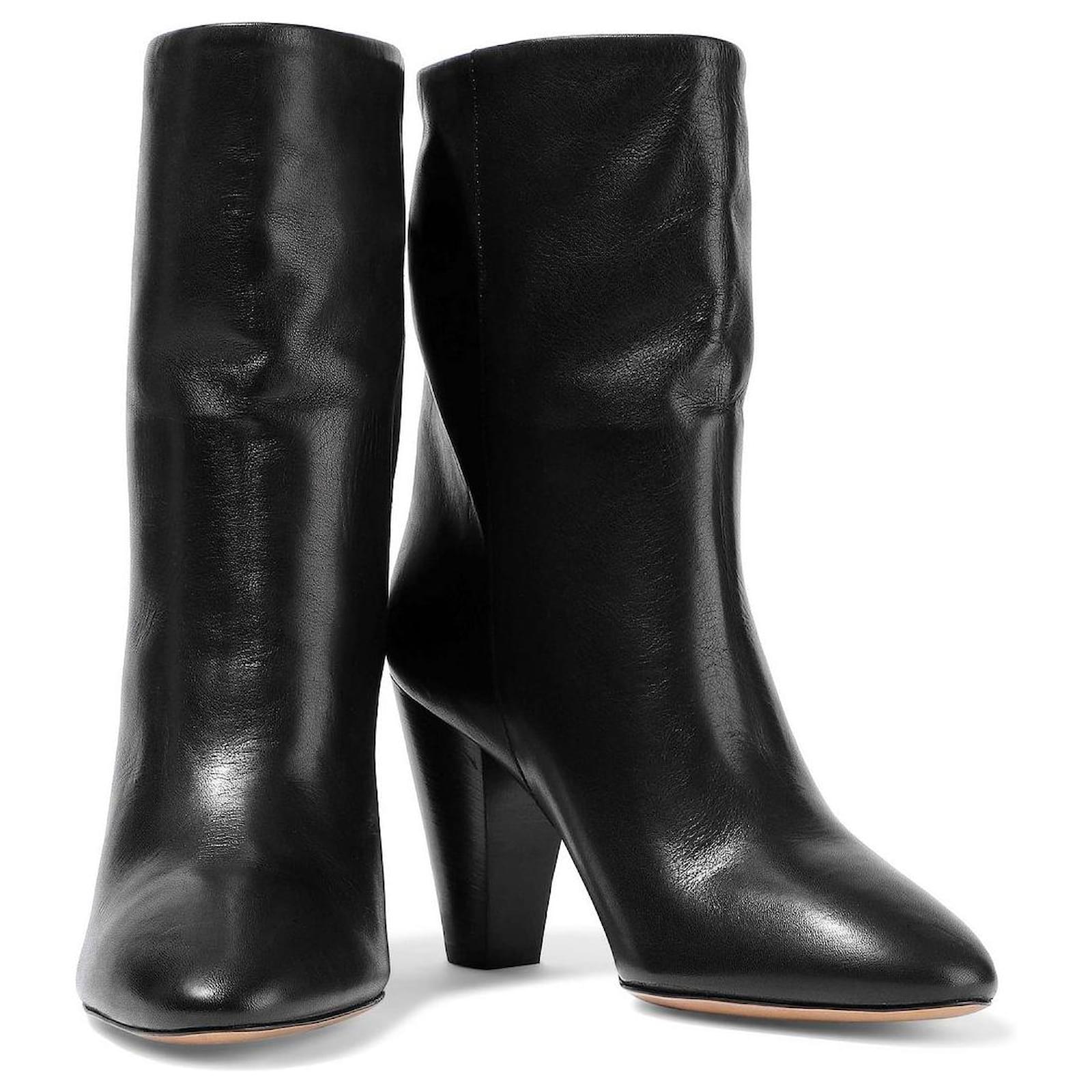 Bottes Isabel Marant Darilay Cuir Noir ref.166083 - Joli Closet