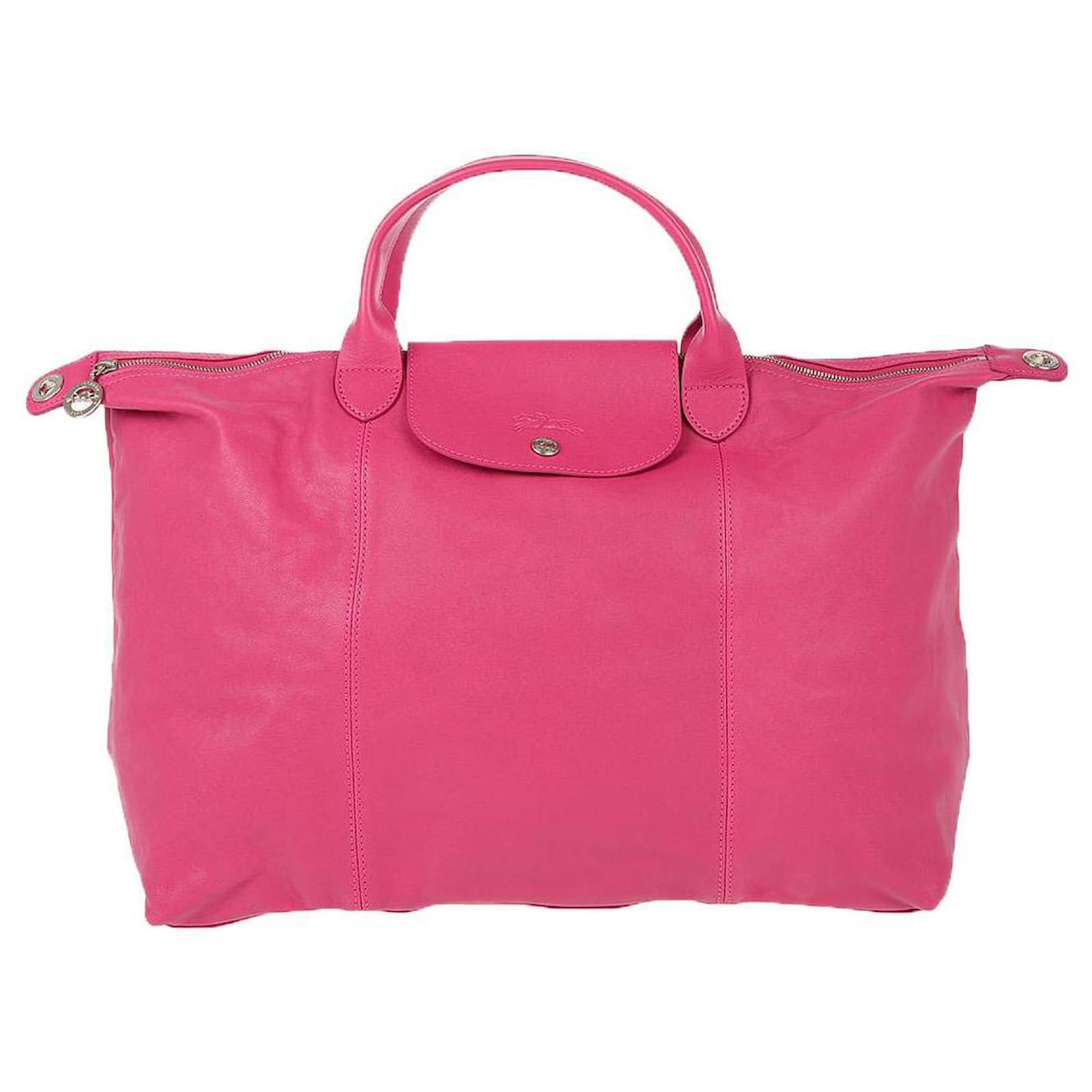 Sac à main Longchamp neuf Cuir Rose ref.174426 - Joli Closet