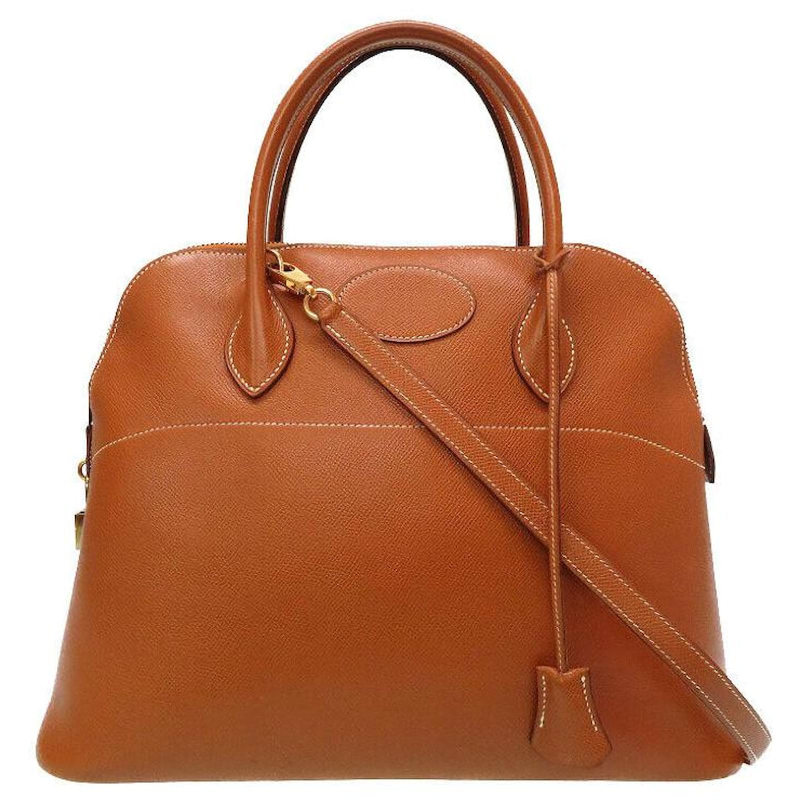 Hermès Hermes Bolide 35 Brown Leather ref.176567 - Joli Closet