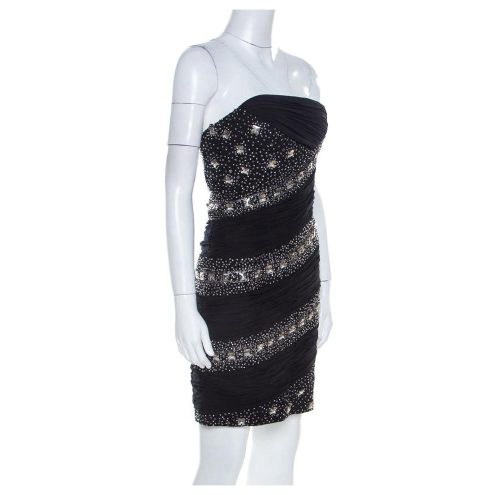 Robes Roberto Cavalli Robes Soie Noir ref.178051 - Joli Closet