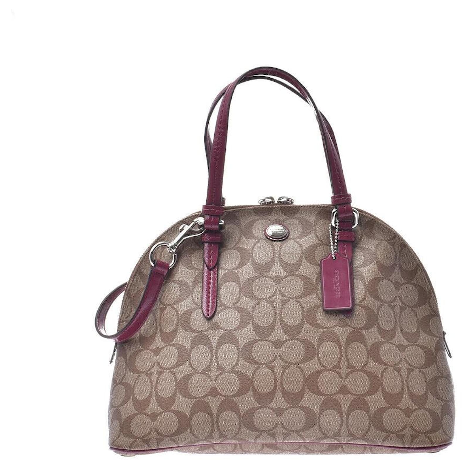 Sac à main Coach Cuir Marron ref.185816 - Joli Closet