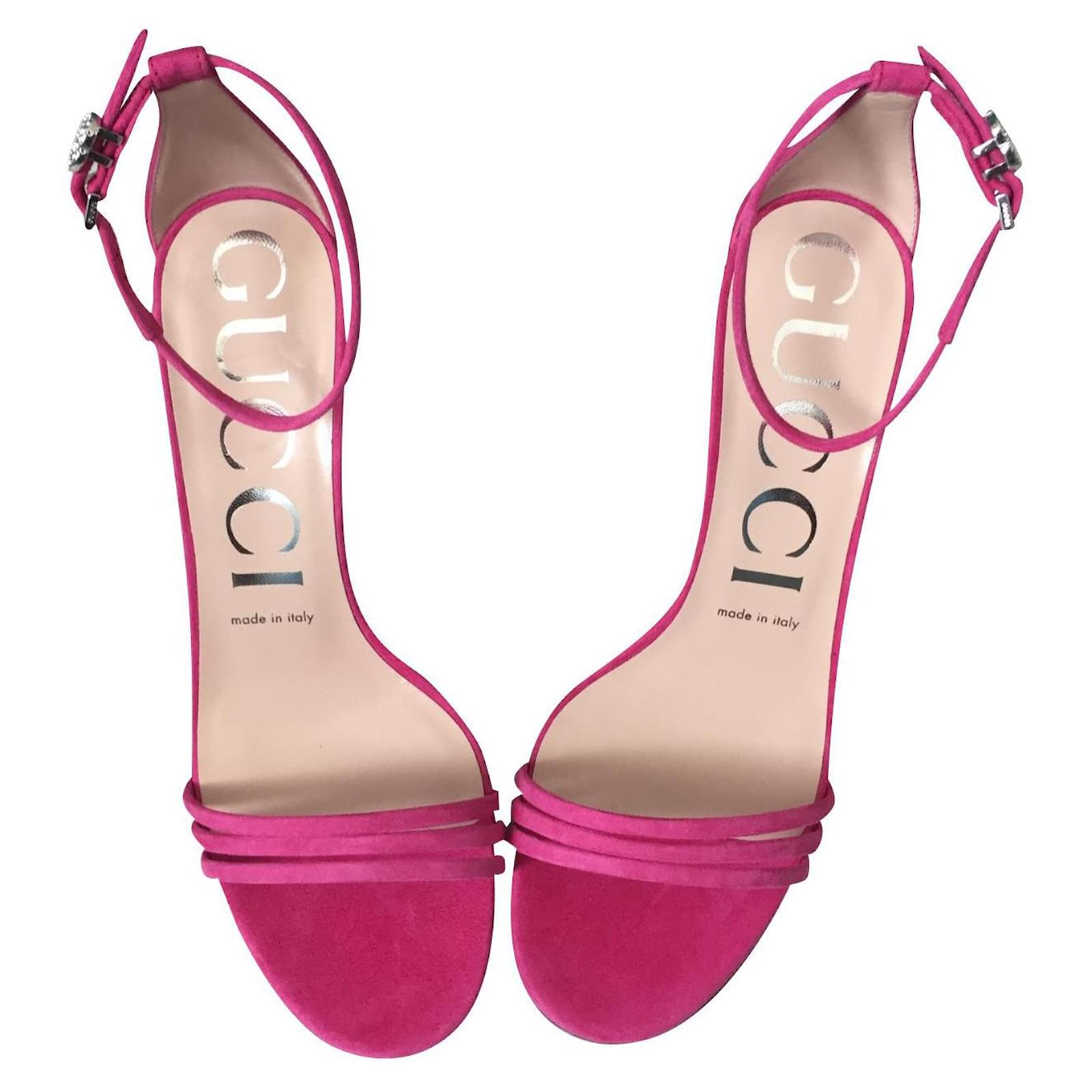 Gucci Marmont Fuschia Suede ref.186122 - Joli Closet