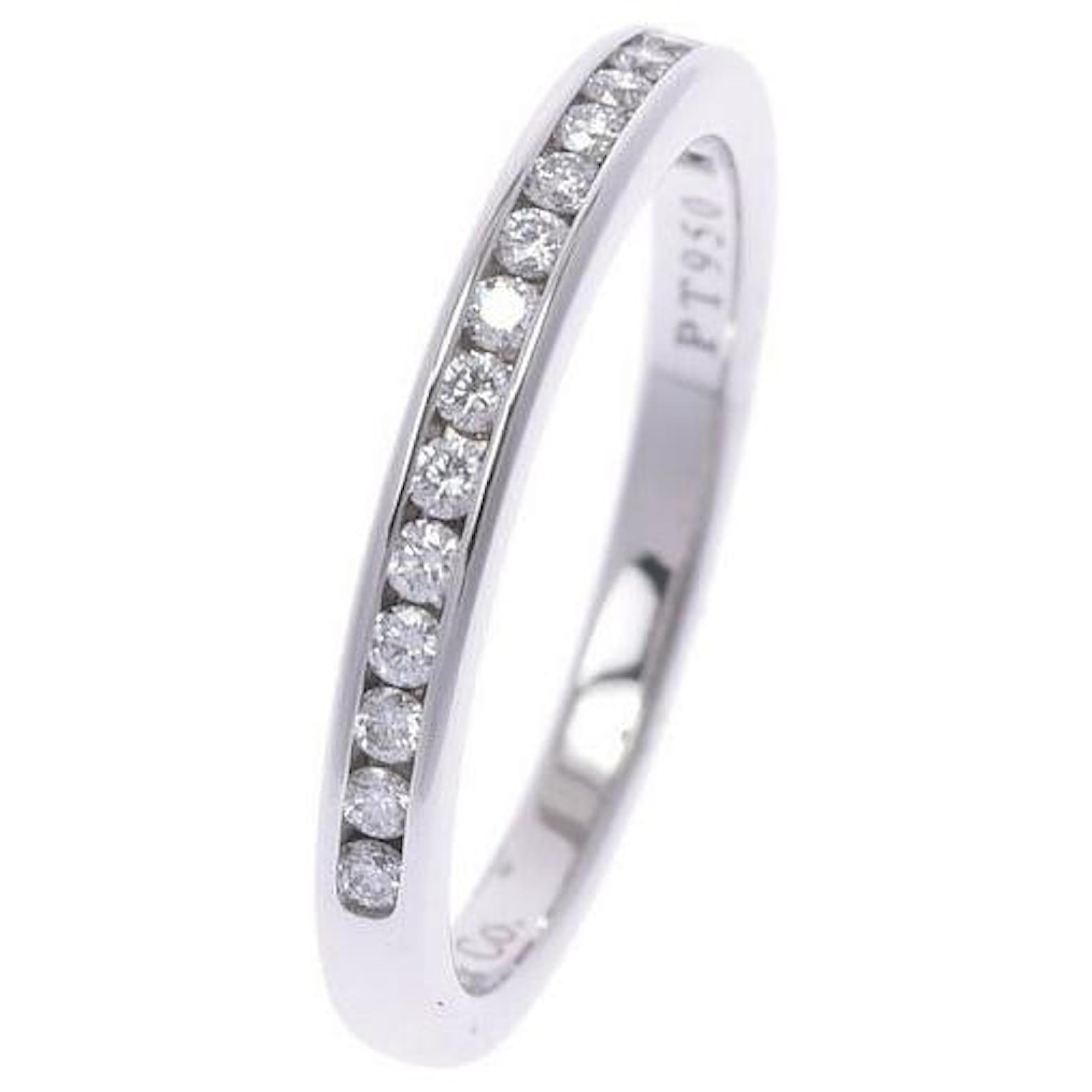 TIFFANY & CO. Demi bague d'éternité Platine Argenté ref.188160 - Joli ...