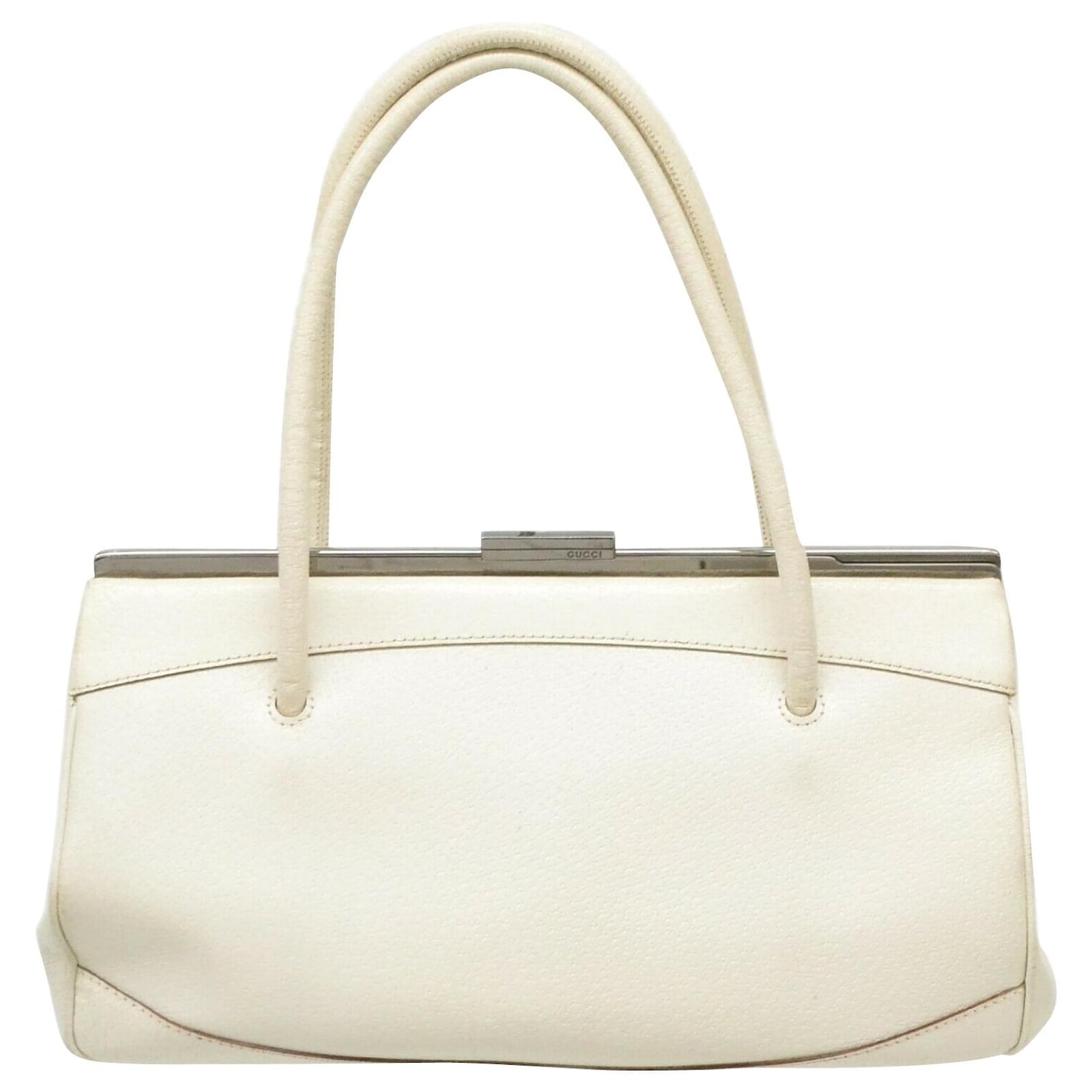 Gucci handbag White Leather ref.189366 - Joli Closet