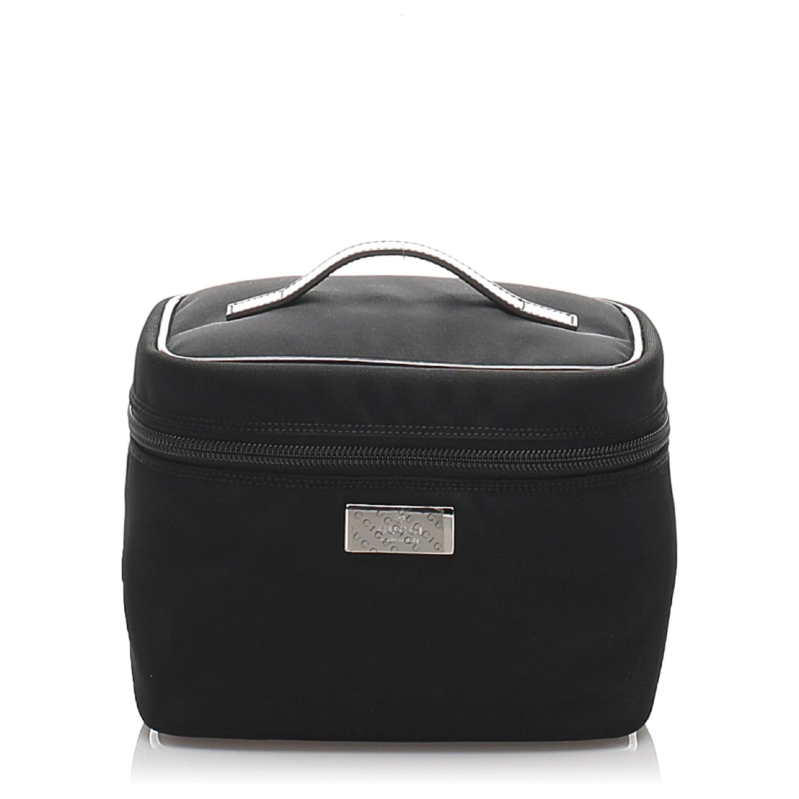 Gucci Black Canvas Vanity Bag Cloth Cloth ref.200549 - Joli Closet