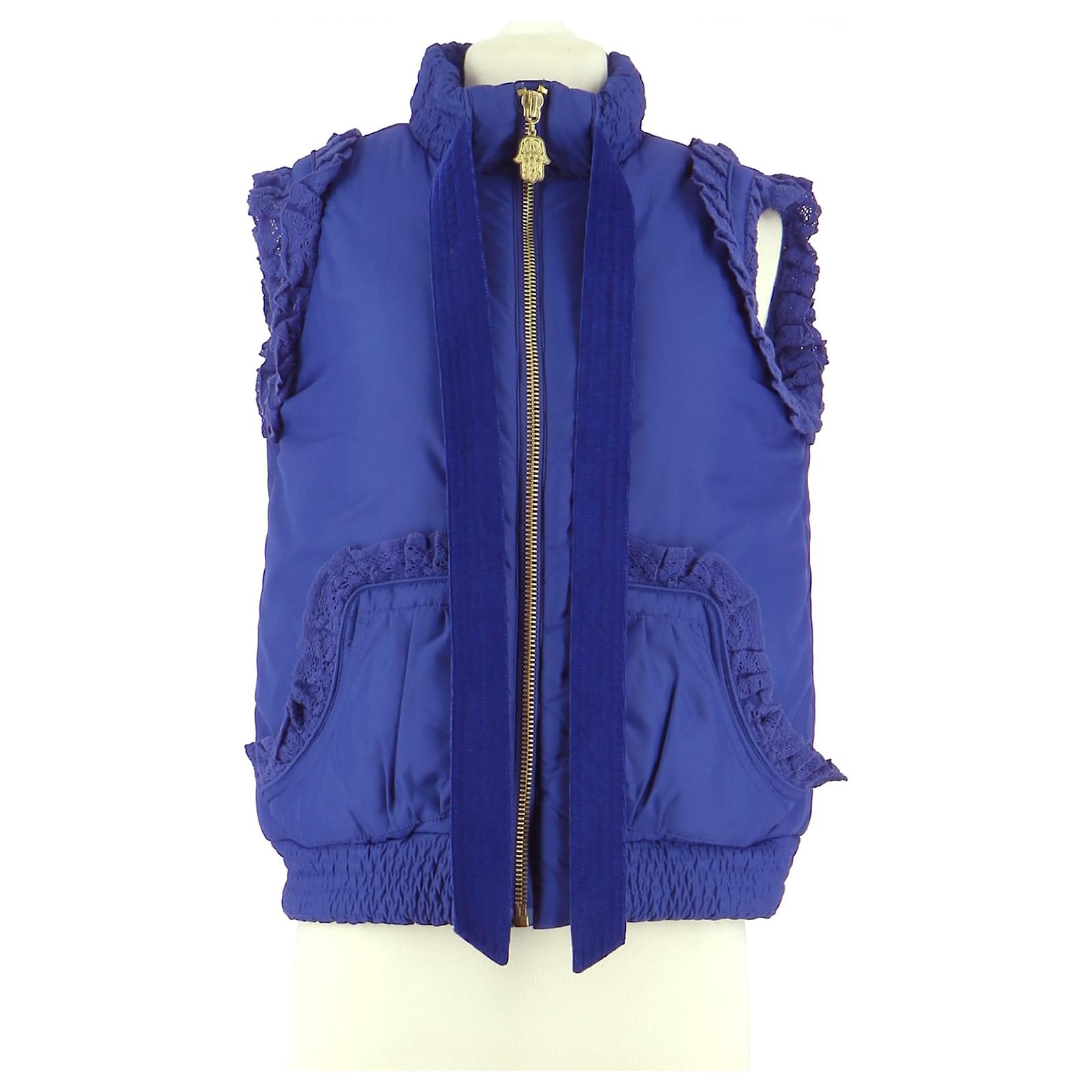 Manoush Down jacket / Parka Navy blue Polyester ref.212833 - Joli Closet