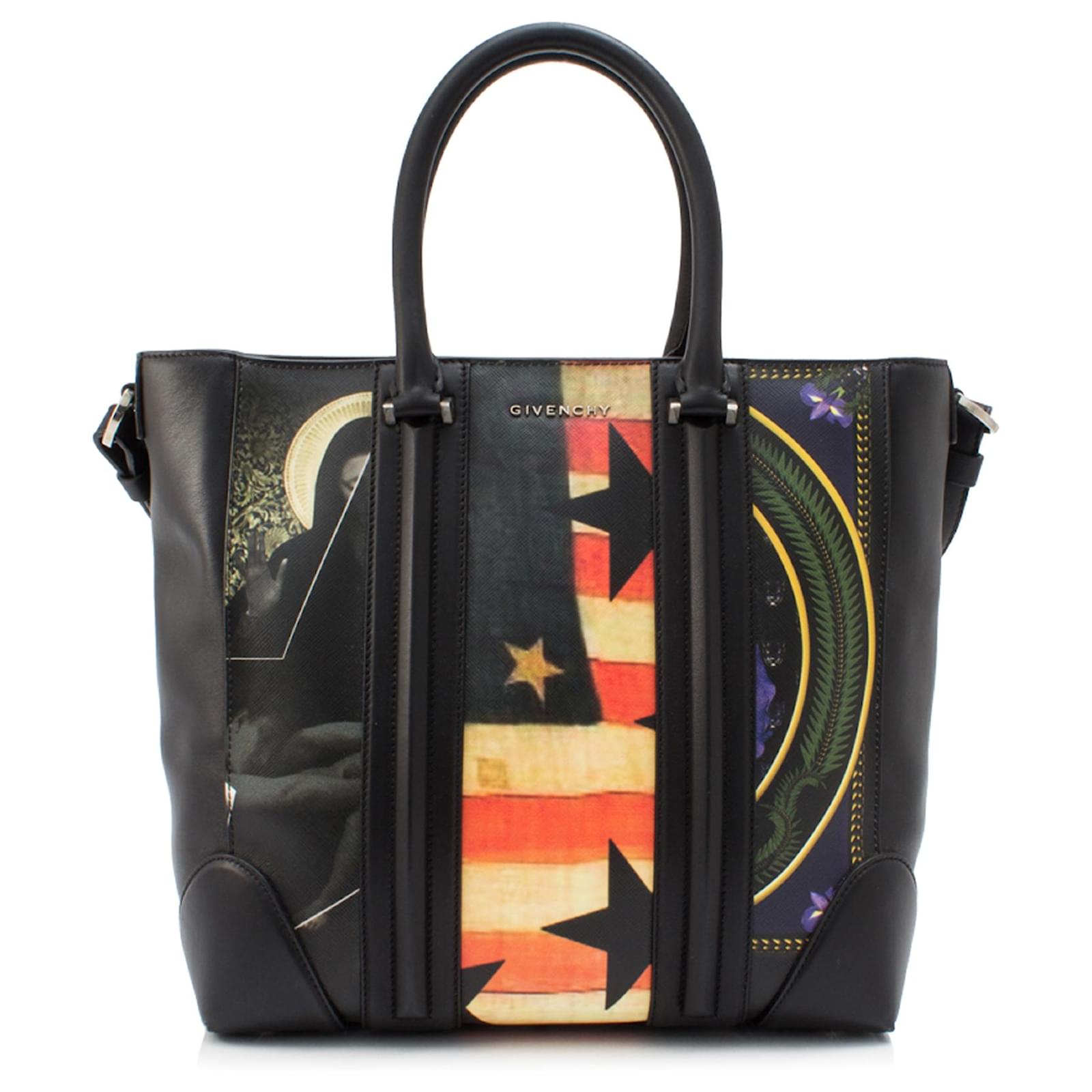 Grand cartable noir Lucrezia Givenchy Cuir Plastique Multicolore ref ...