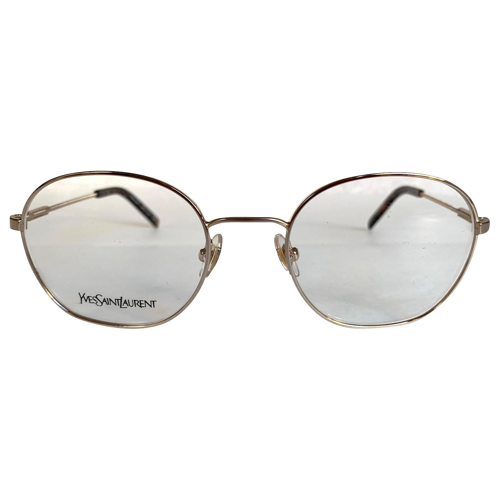 Yves Saint Laurent Vintage metal gold frames Gold hardware ref.215678 ...