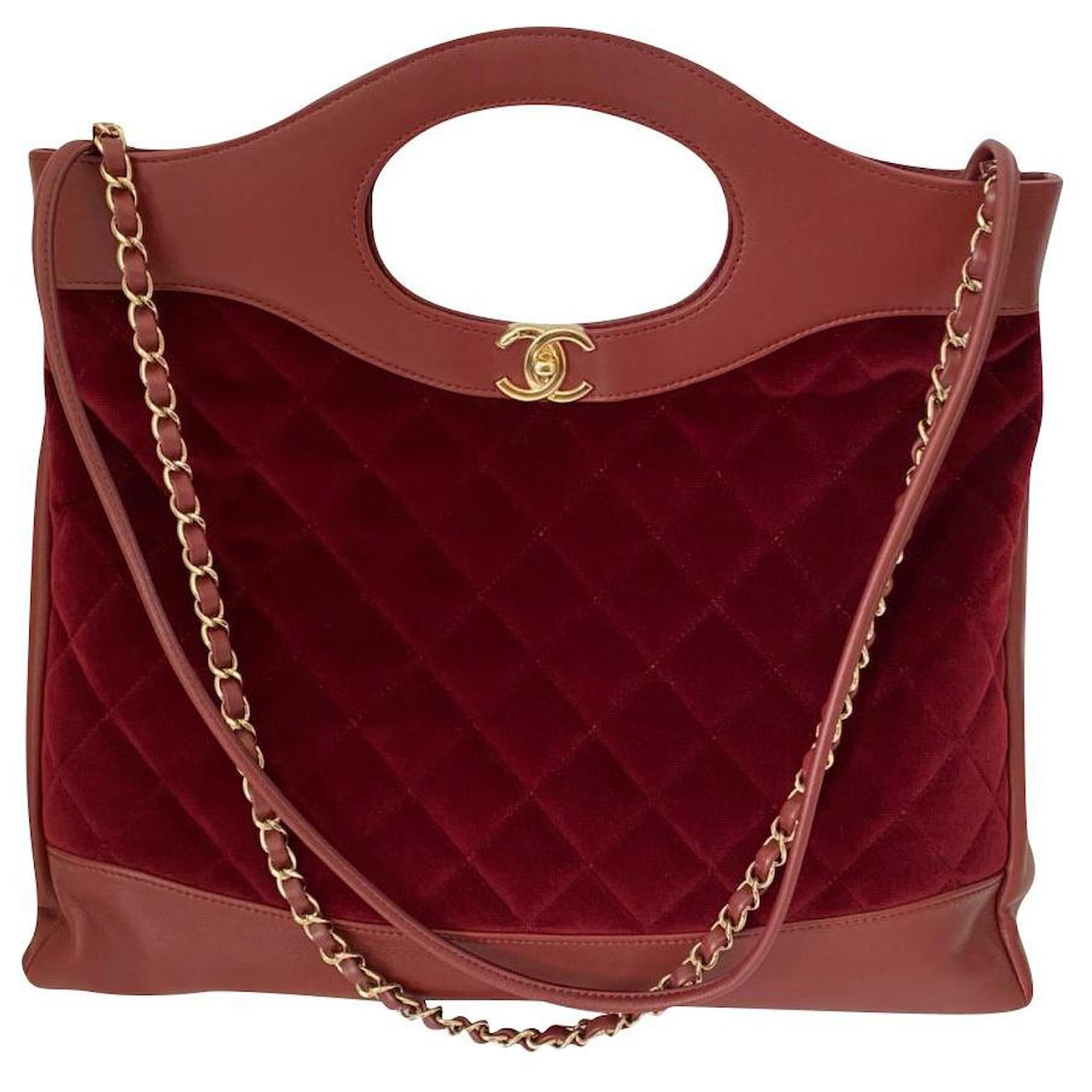 Chanel Dark red Velvet ref.219419 - Joli Closet