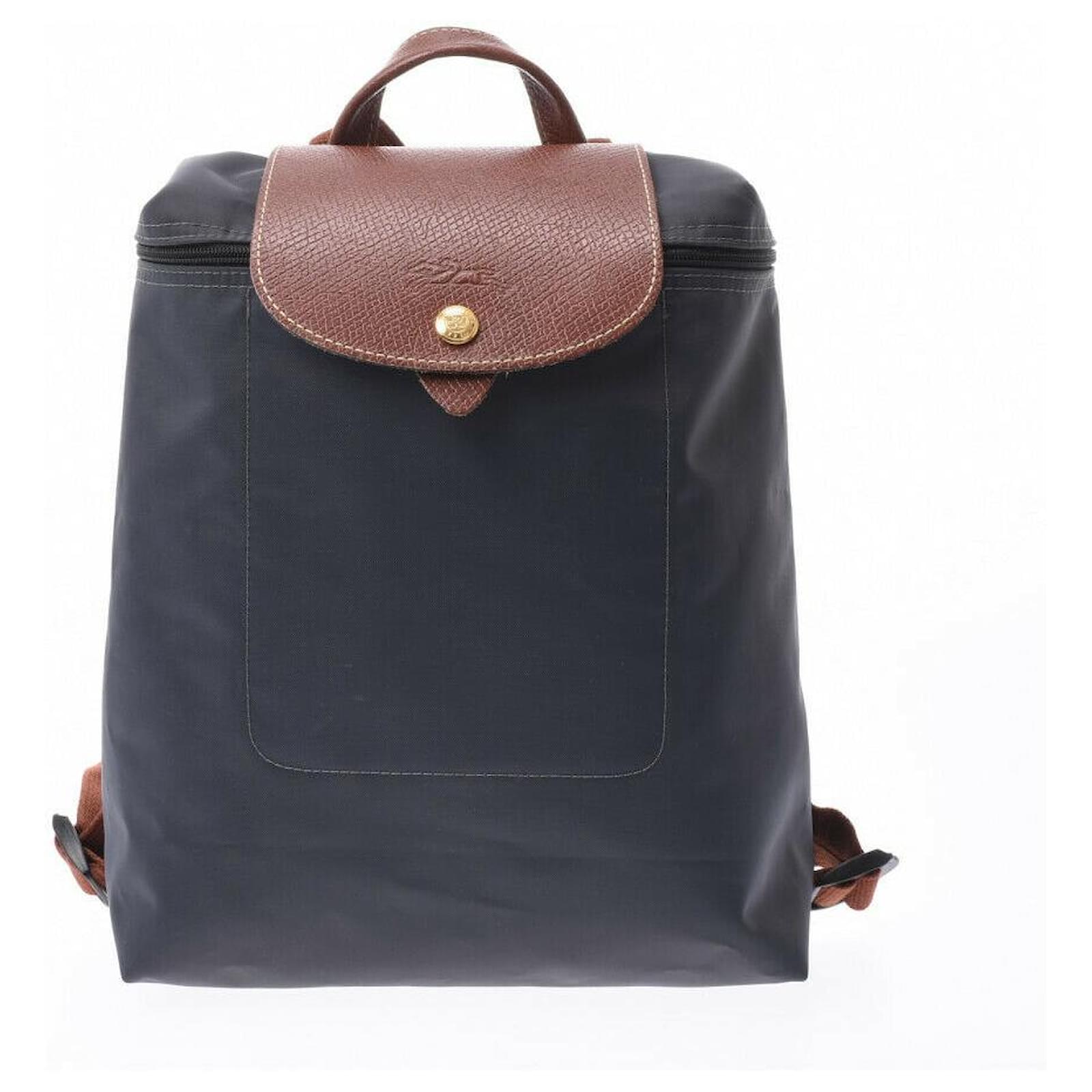 Longchamp backpack Navy blue Synthetic ref.222034 - Joli Closet