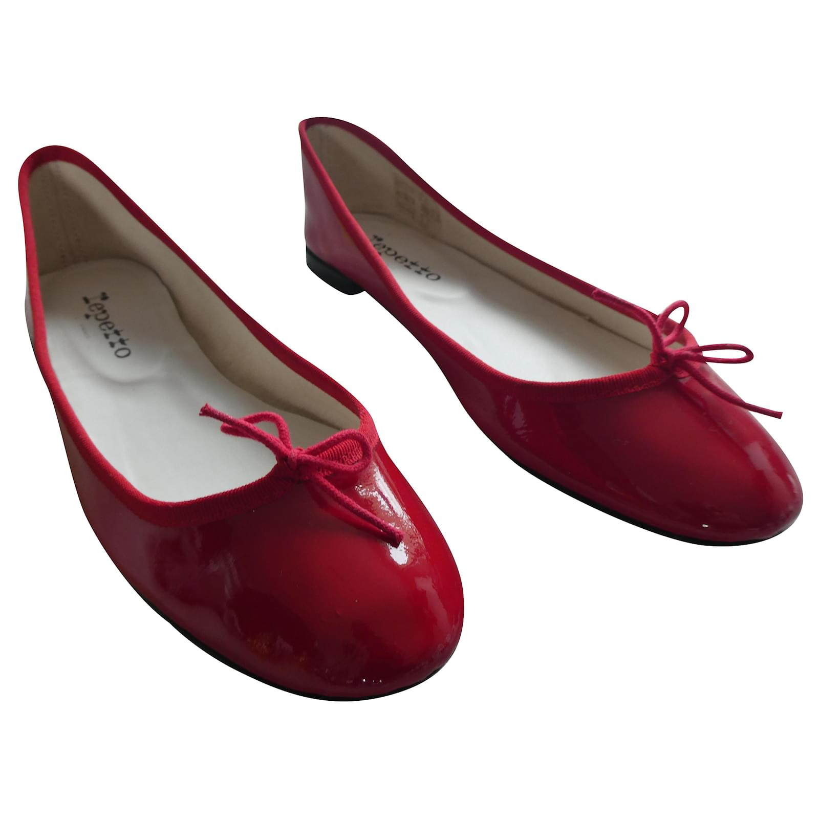 repetto cinderella ballerina worn once Red Patent leather ref.225319 ...