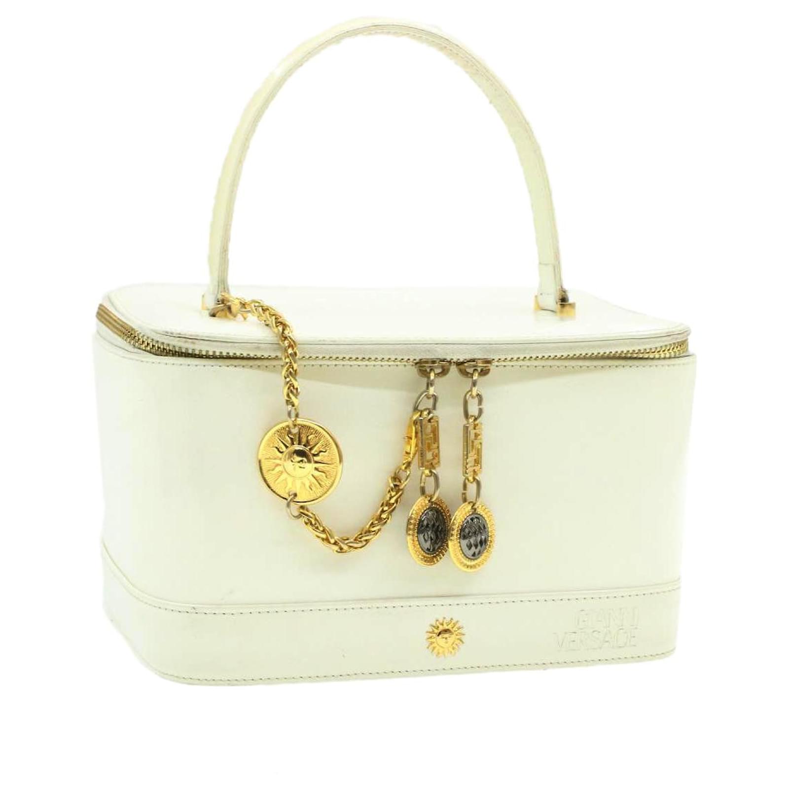 Versace Handtasche Weiß Leder ref.228614 - Joli Closet