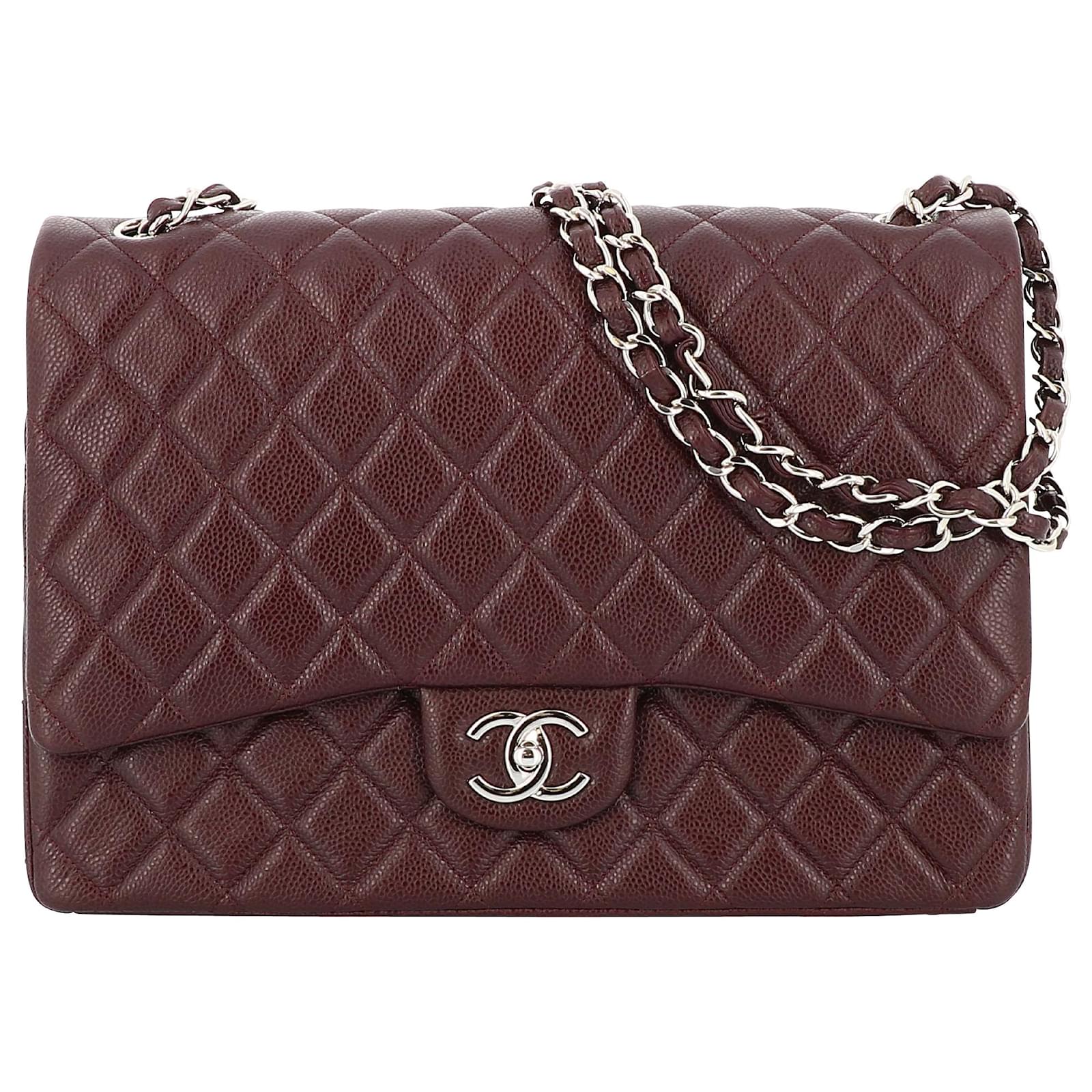 Chanel Jumbo Cuir Marron ref.229213 - Joli Closet
