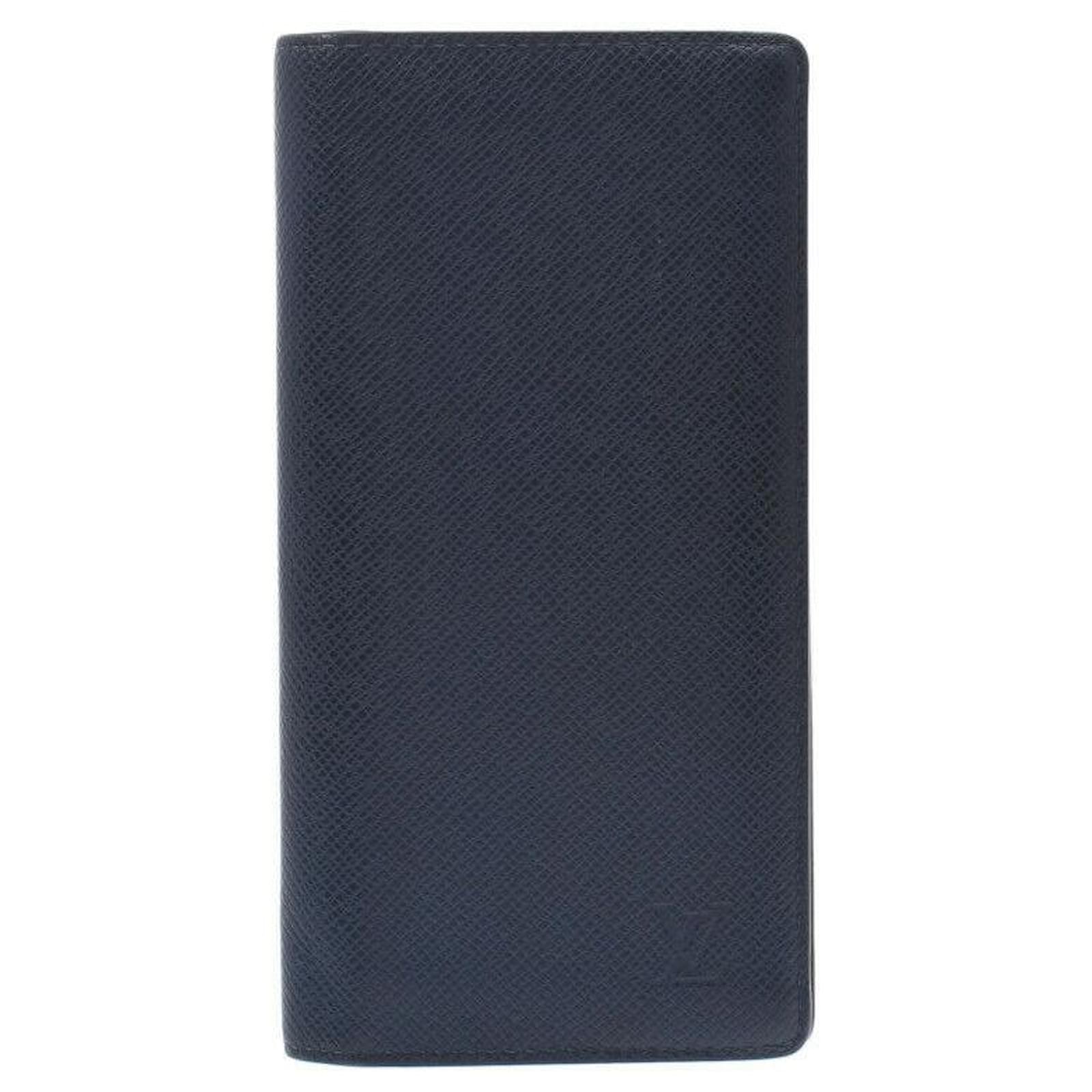 Louis Vuitton Brazza Navy blue Leather ref.235094 - Joli Closet