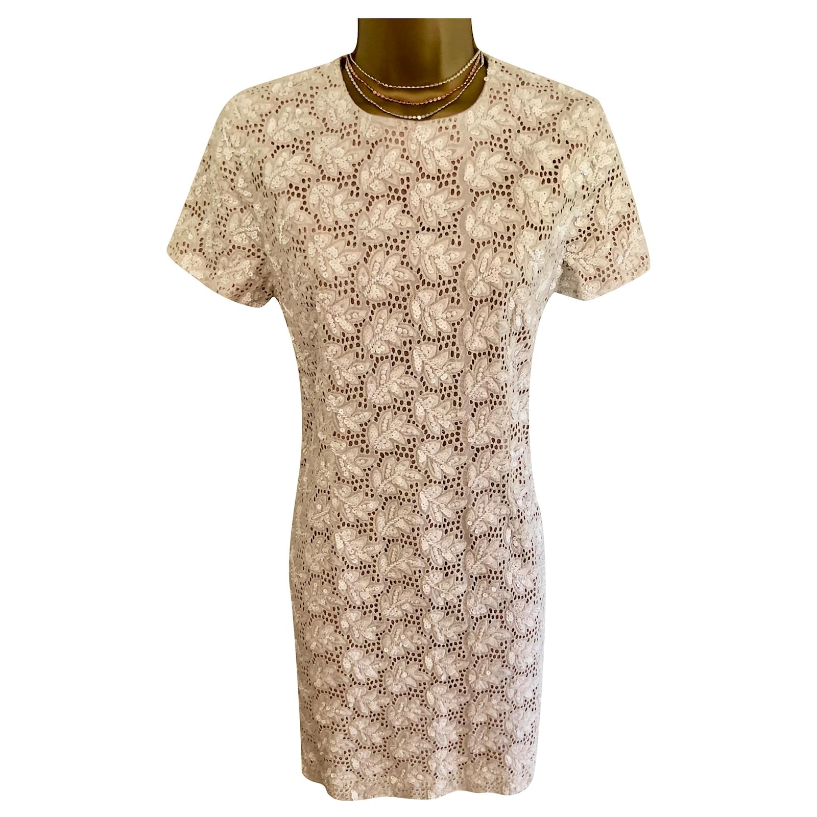 French Connection Dresses Cream Cotton ref.237057 - Joli Closet