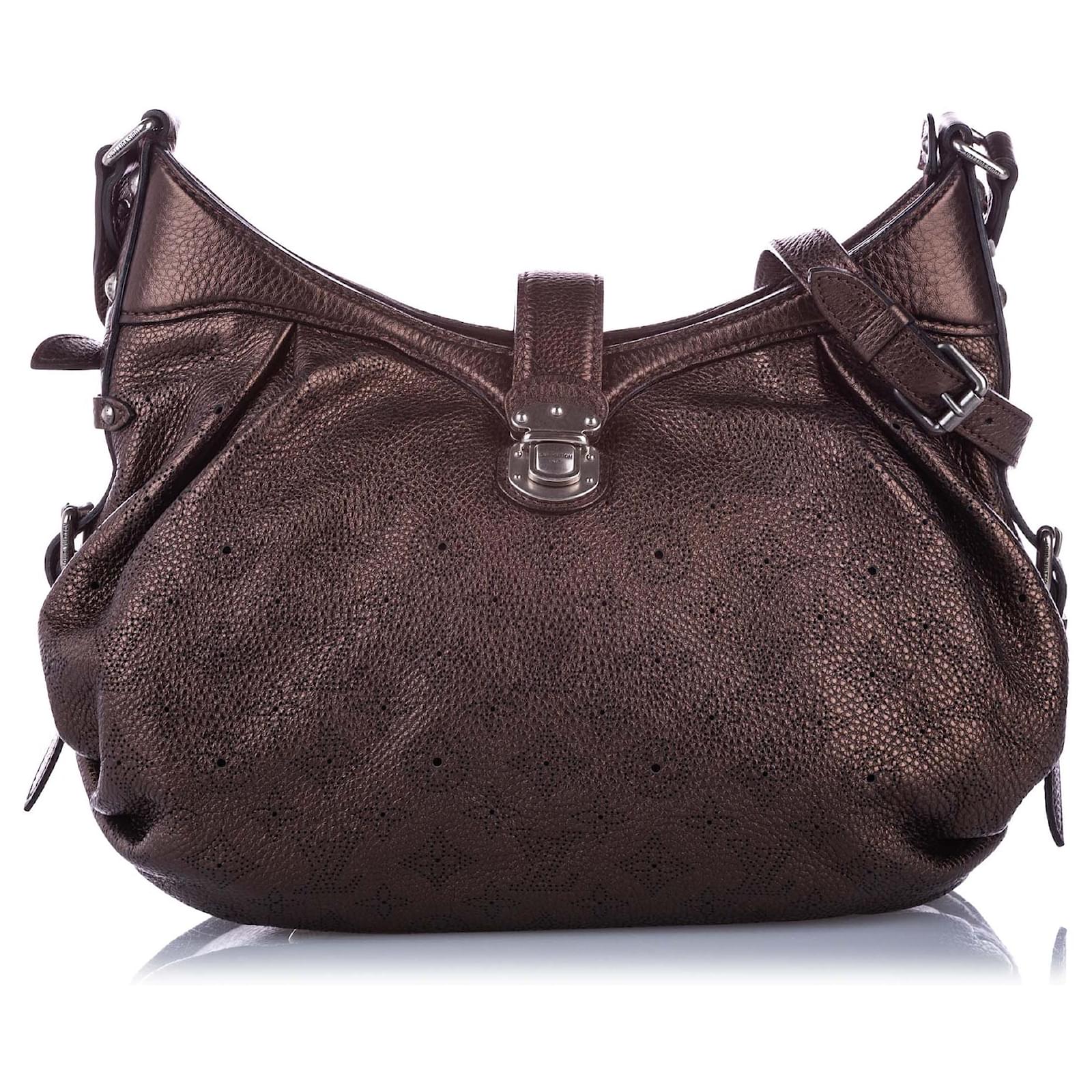 Louis Vuitton Brown Mahina Solar PM Marrone Bronzo Pelle Vitello simile ...