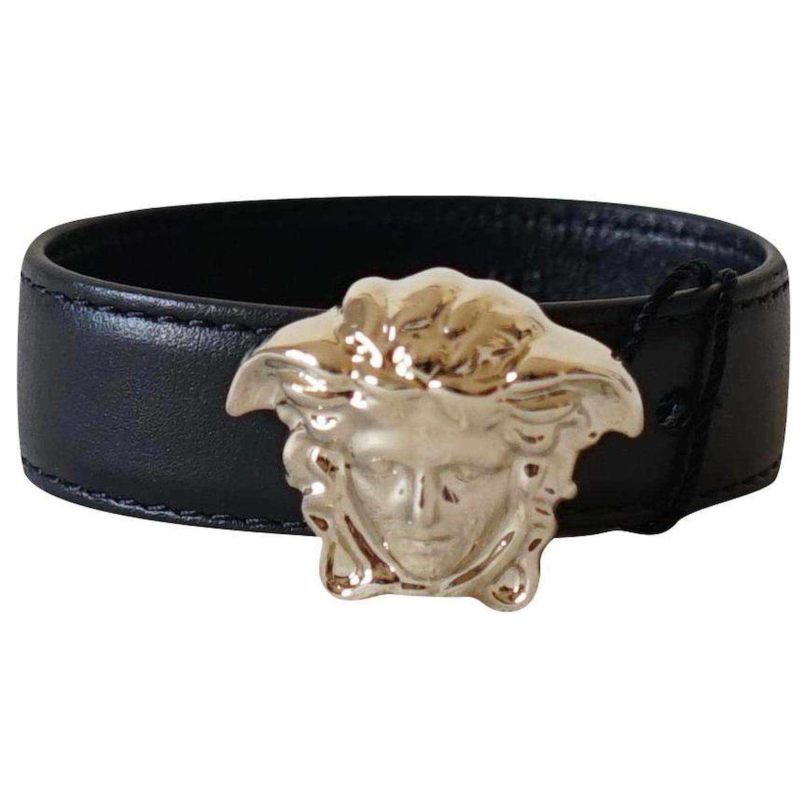 Versace Bracelets Cuir Noir ref.246513 - Joli Closet