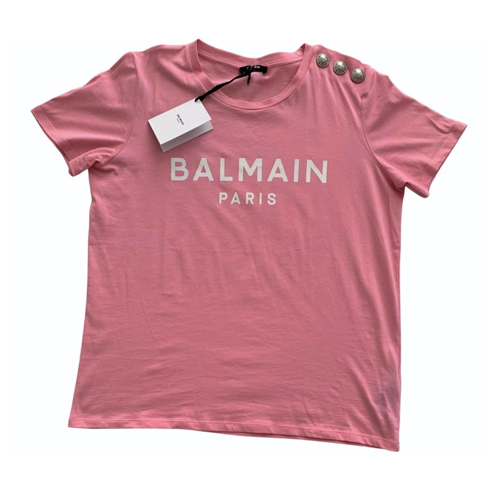 Balmain Tops Pink Cotton ref.248622 - Joli Closet