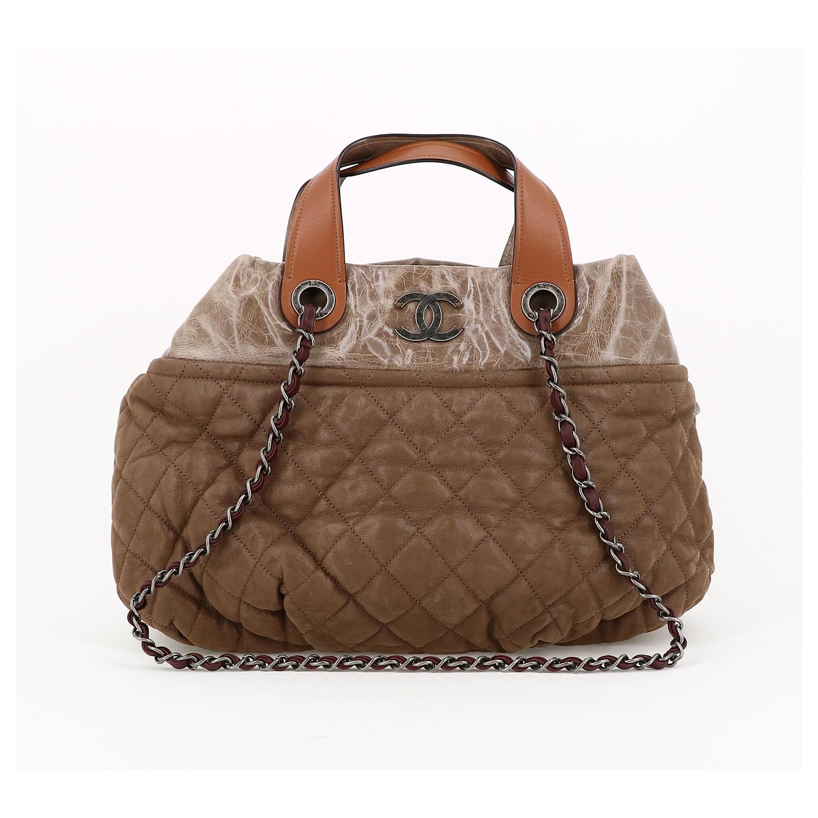 Chanel handbag Brown Leather ref.259054 - Joli Closet