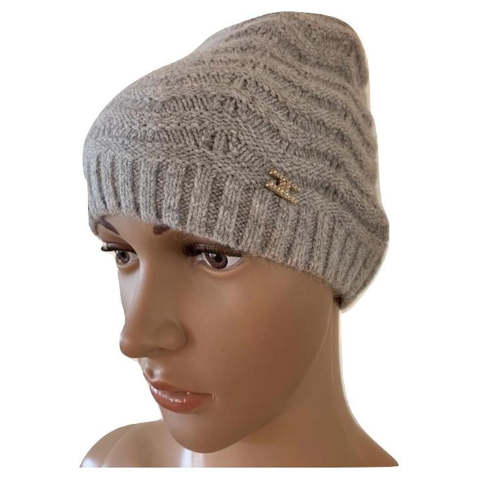 Elisabetta Franchi Hats Grey Wool ref.259214 - Joli Closet