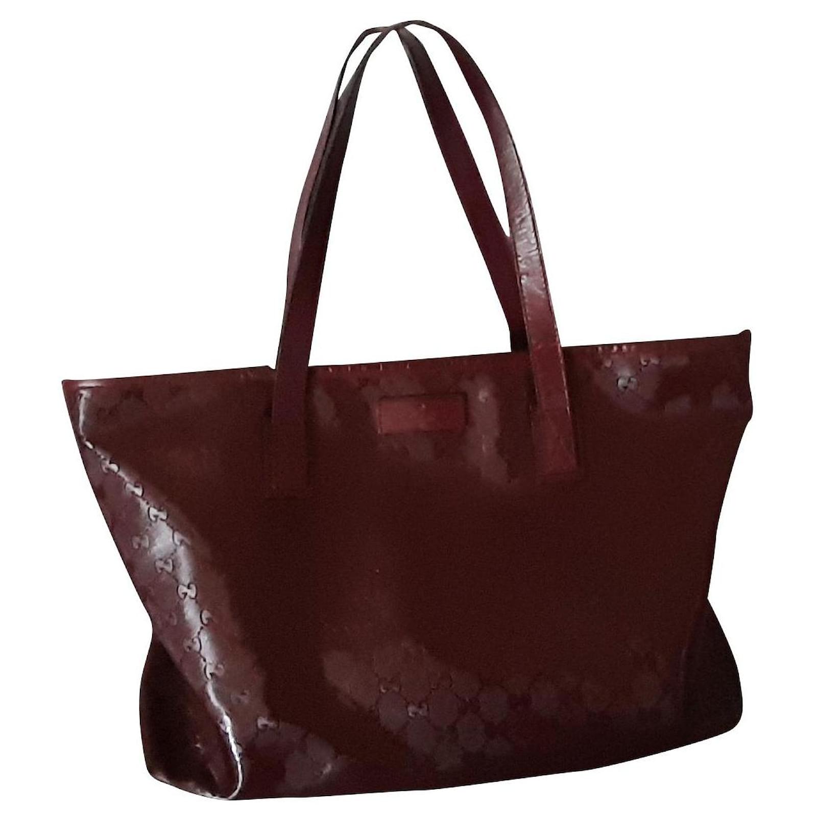 Gucci Handbags Dark red Patent leather ref.259617 - Joli Closet