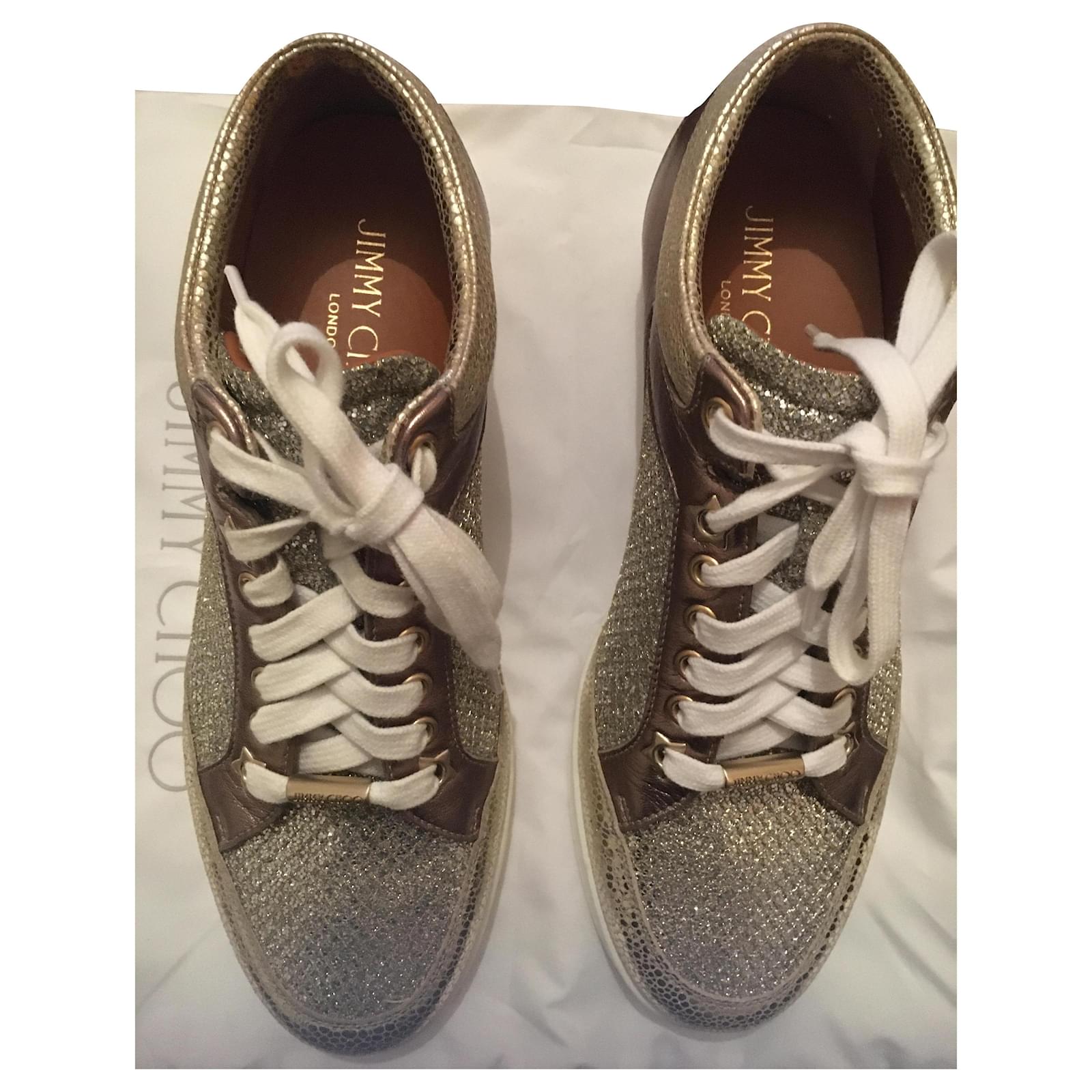 Jimmy Choo MIAMI Bronze Leather ref.260531 - Joli Closet