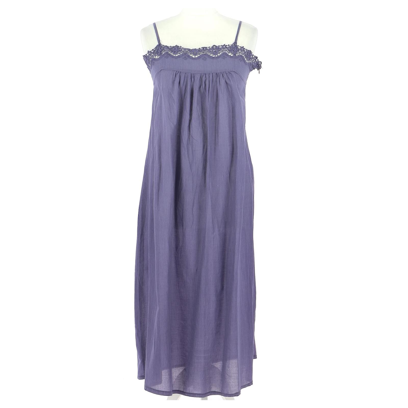 Maje Robe Coton Violet ref.264951 - Joli Closet