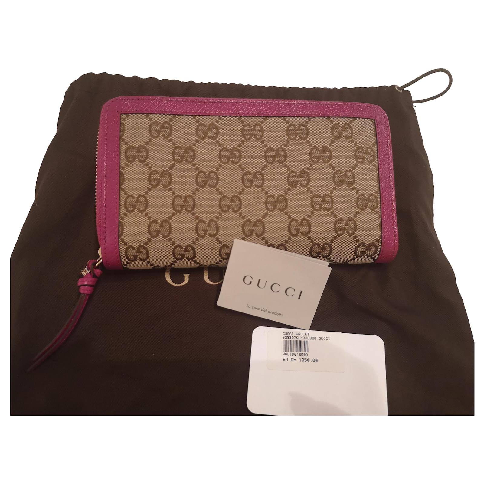 Gucci Monogram Pink Leather ref.273002 - Joli Closet