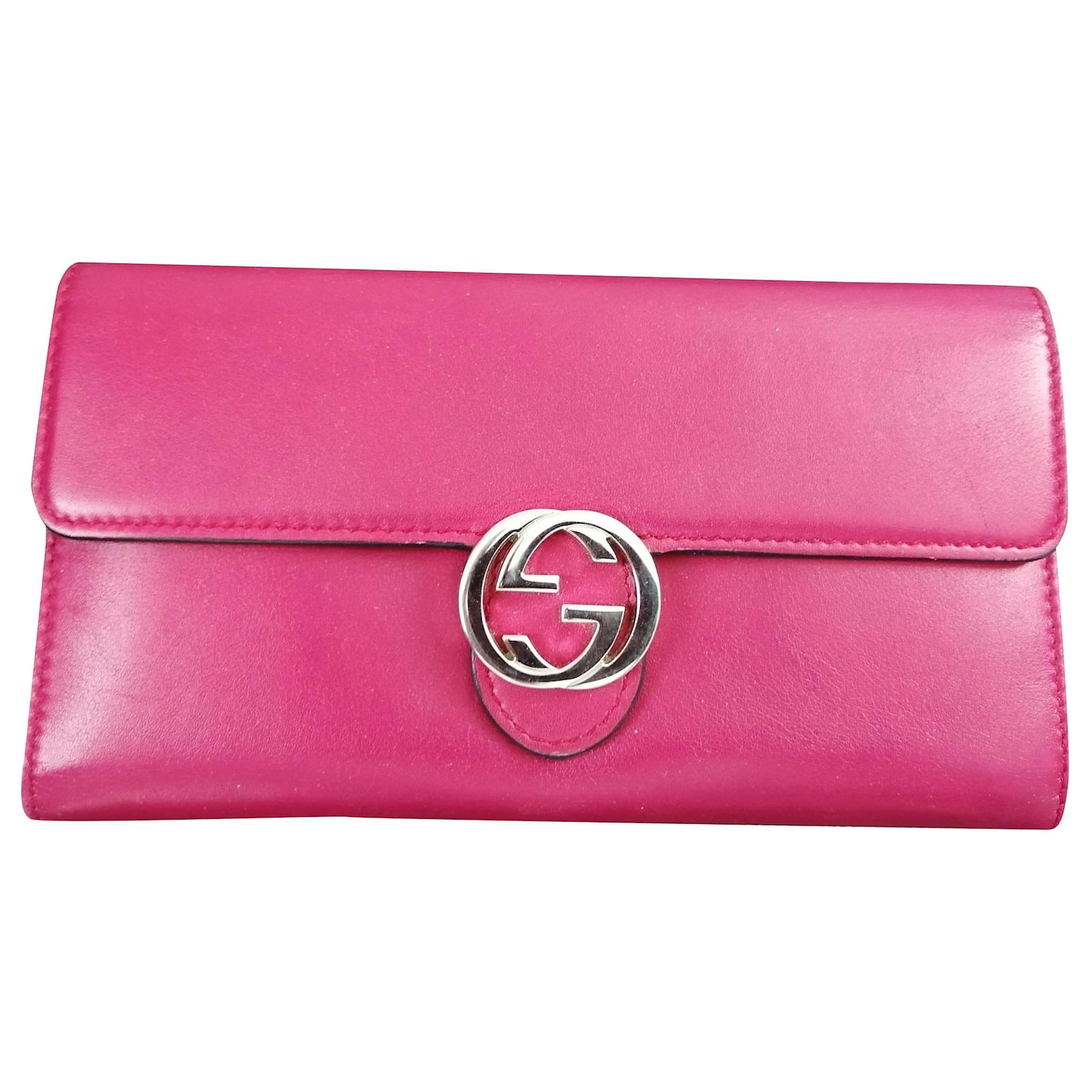 Gucci Wallets Pink Leather ref.276241 - Joli Closet