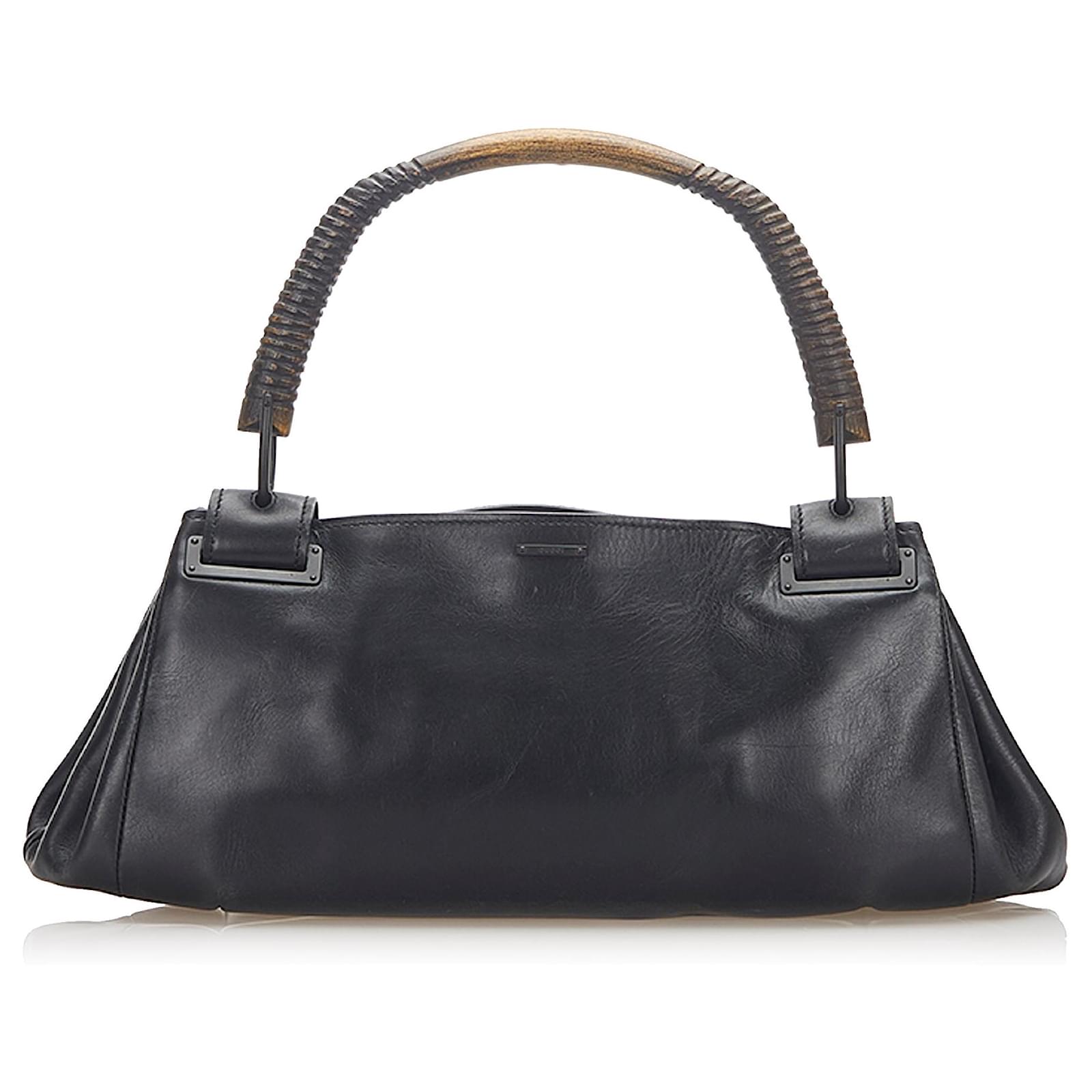 Gucci Black Leather Handbag Pony-style calfskin ref.278569 - Joli Closet