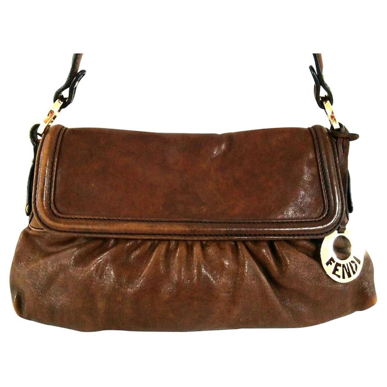 Sac à main Fendi Cuir Marron ref.282756 - Joli Closet